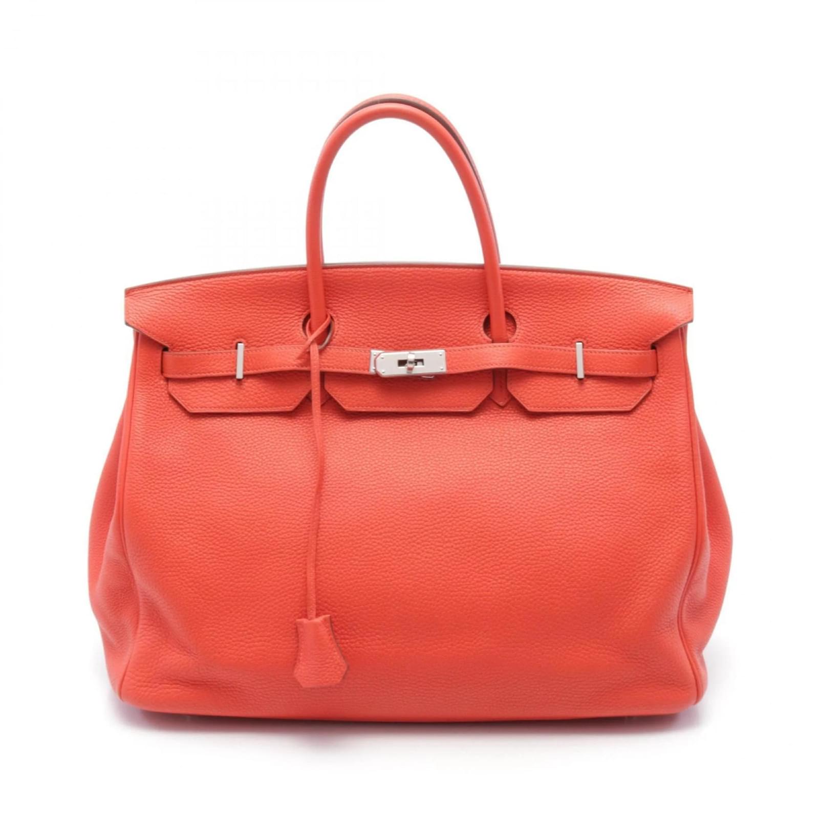 Hermès Hermes Birkin 40 Handbag in Capucine Red (Sold) - Joli Closet