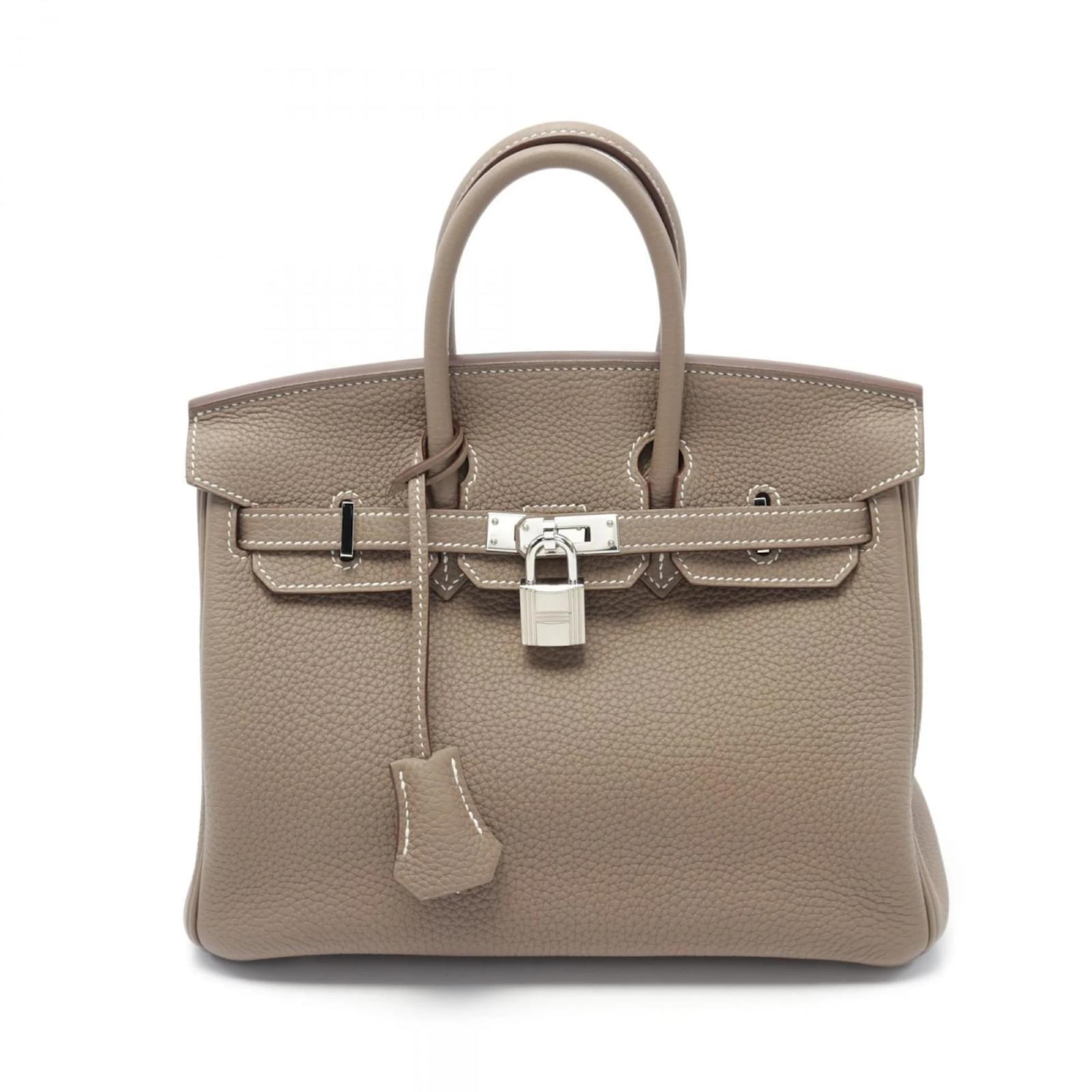 Hermès Hermes Birkin 25 Etoupe Handbag Brown Taupe Leather ref.1946441 - Joli Closet