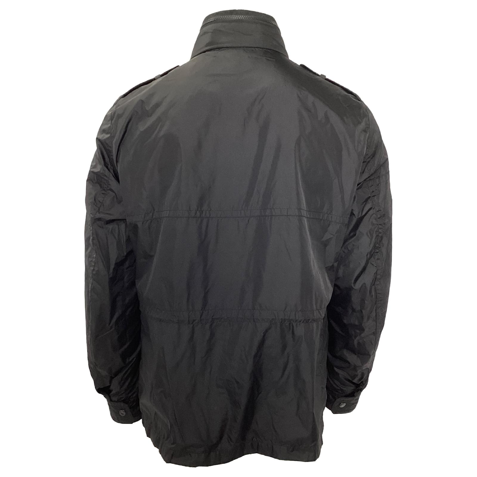 Moncler Jonathan Field Cargo Jacket in Black Nylon