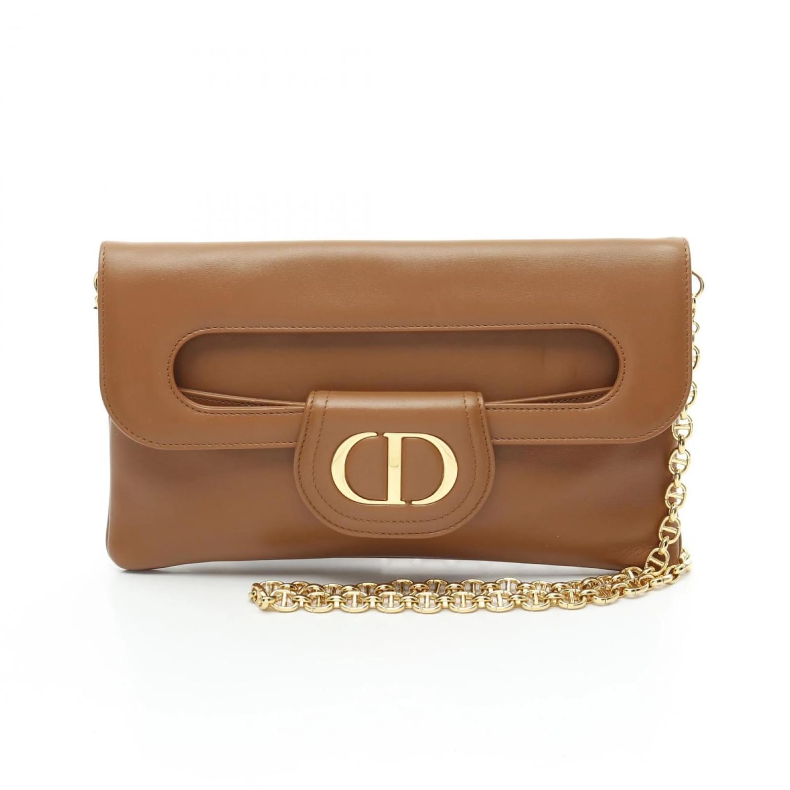 Christian Dior Brown Leather Shoulder Bag ref.1949052 - Joli Closet