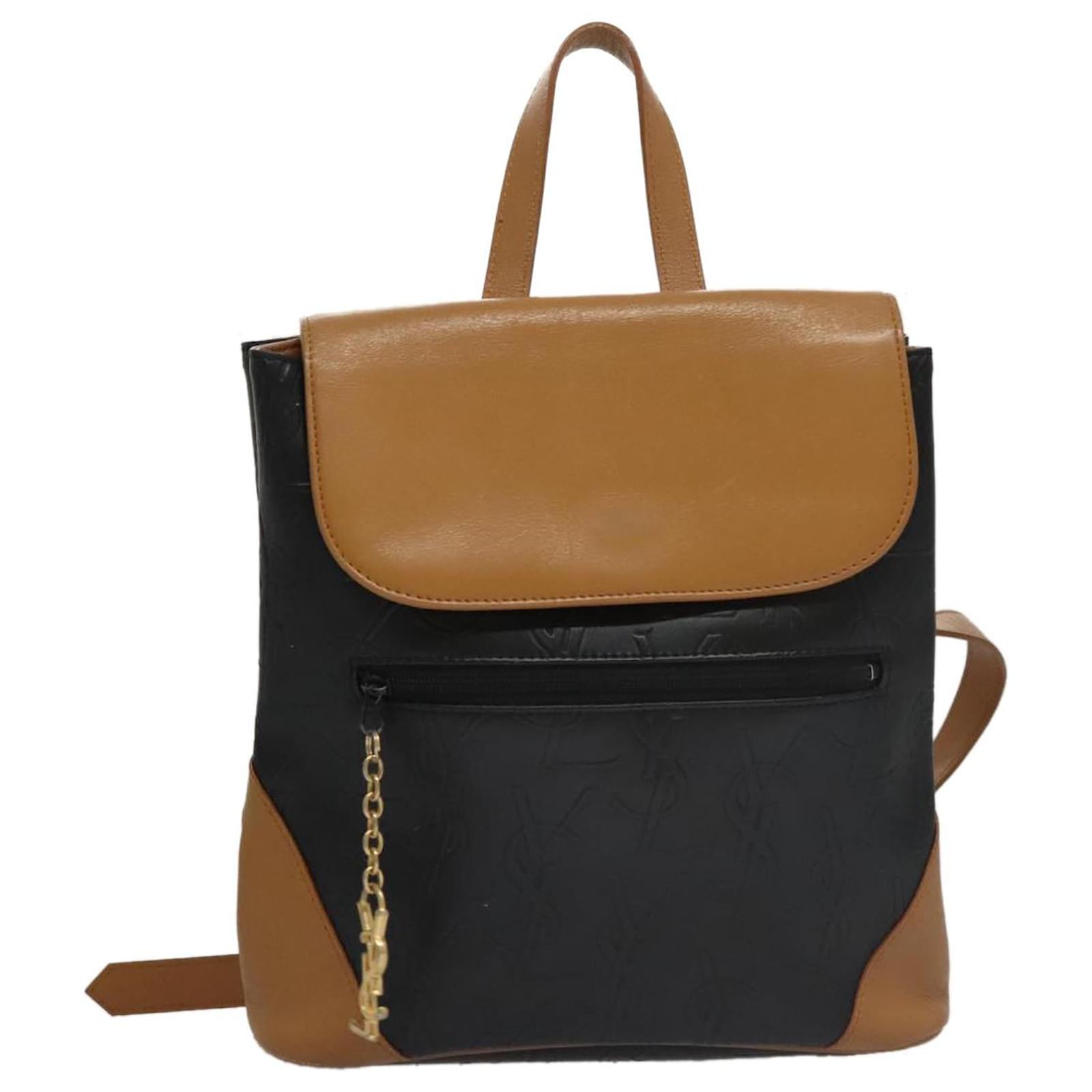 Backpacks Yves Saint Laurent Black Leather ref.JC1952691 (Sold) - Joli ...