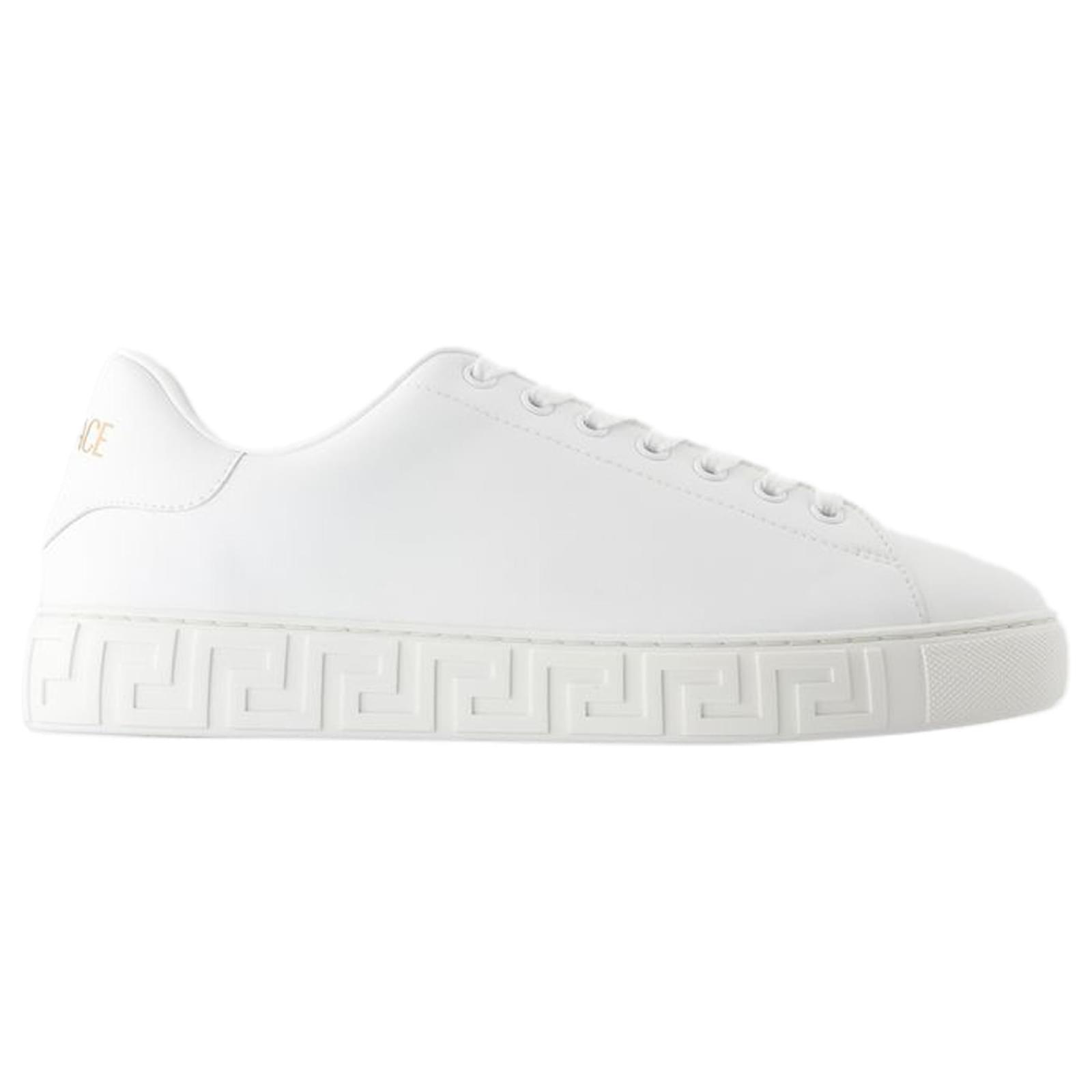Sneakers - Versace - Leather - White Pony-style calfskin ref.1954204 ...