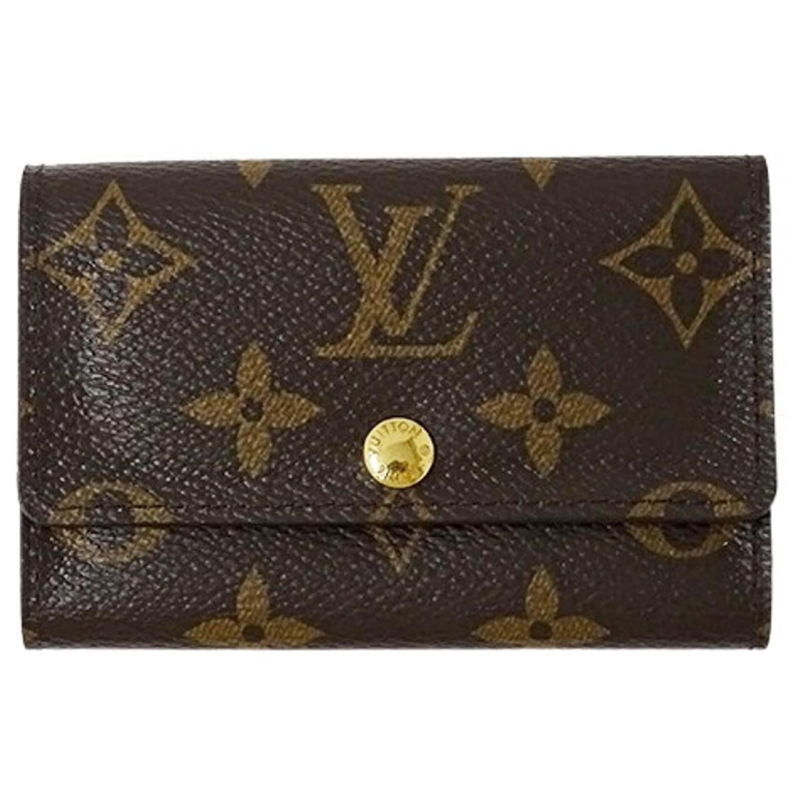 Louis Vuitton Monogram Key Case Brown Patent leather Cloth ref.1954637 ...