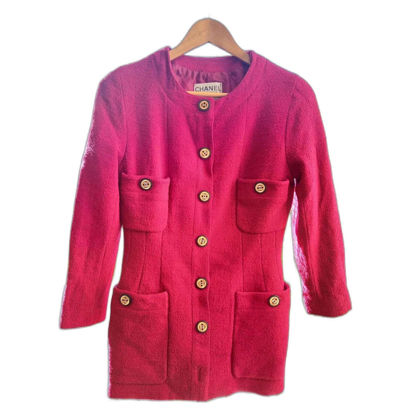 Chanel Jackets Fuschia Wool ref.1950353 - Joli Closet