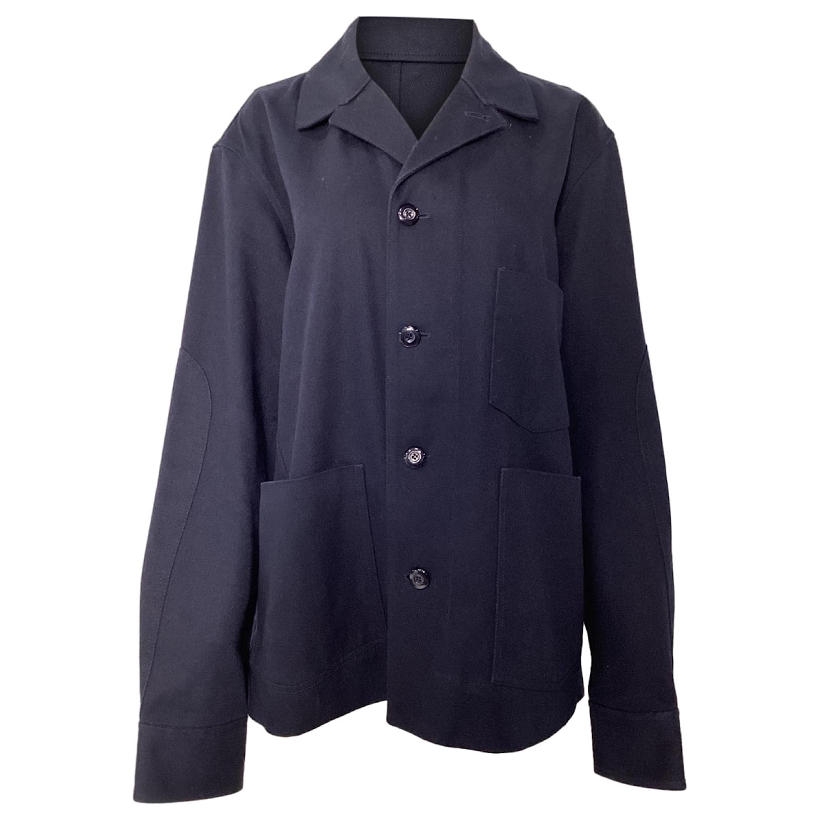 Acne Studios Media Work Jacket in Navy Blue Cotton ref.1958681 - Joli ...