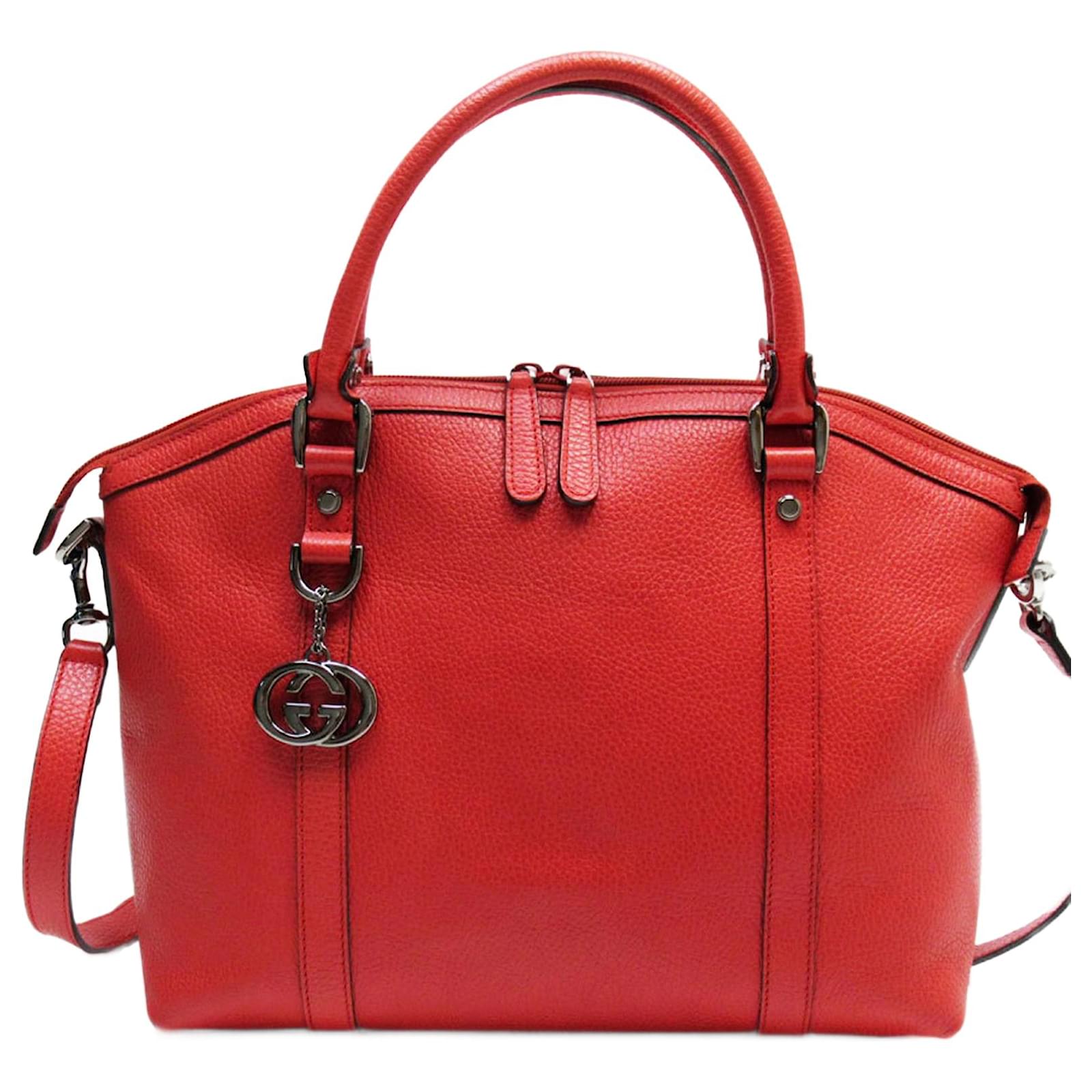 Gucci Red Leather Handbag ref.1960548 - Joli Closet