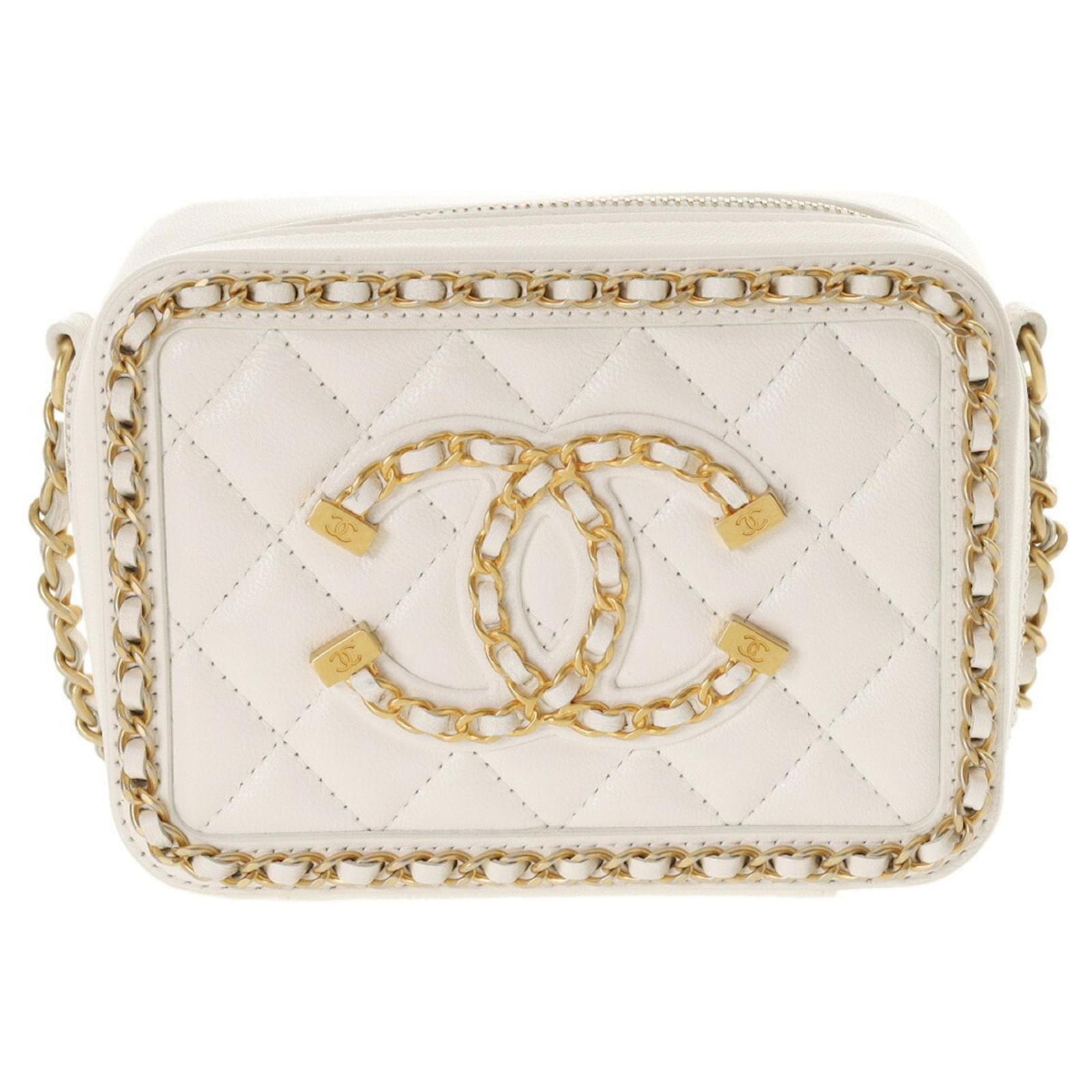 Chanel Camera White Leather ref.1960765 - Joli Closet