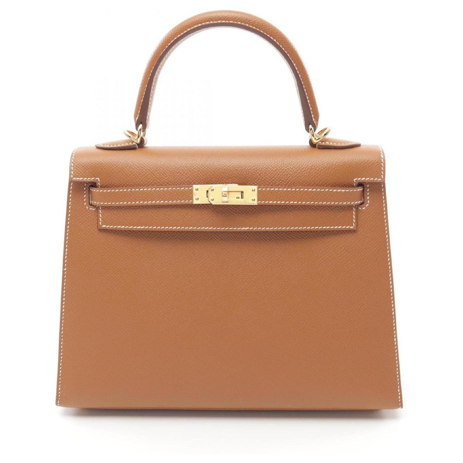 Hermès Kelly 25 Brown Leather ref.1963370 - Joli Closet