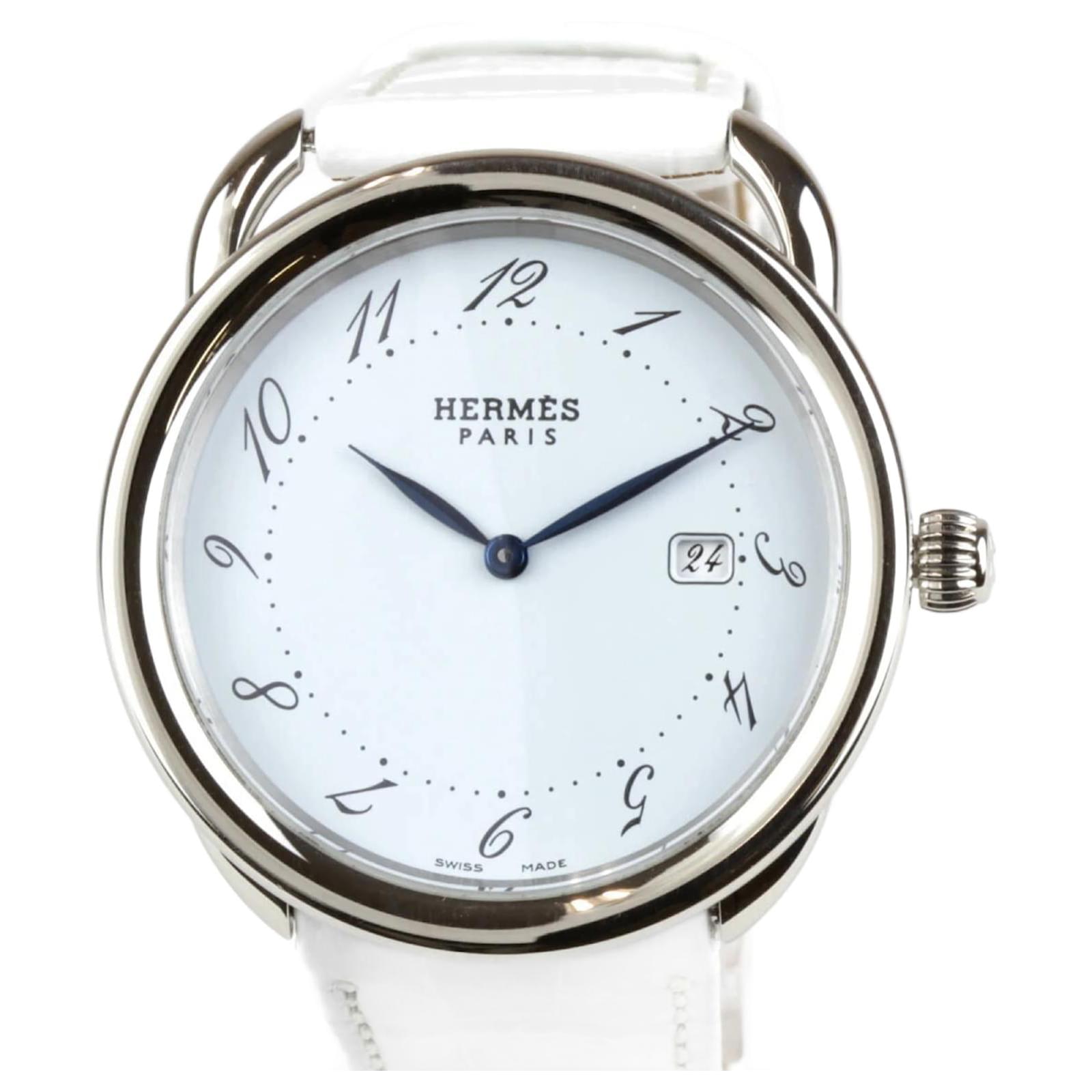 Hermès Hermes AR5.710 Arceau Belt Wristwatch White ref.1963471 - Joli ...