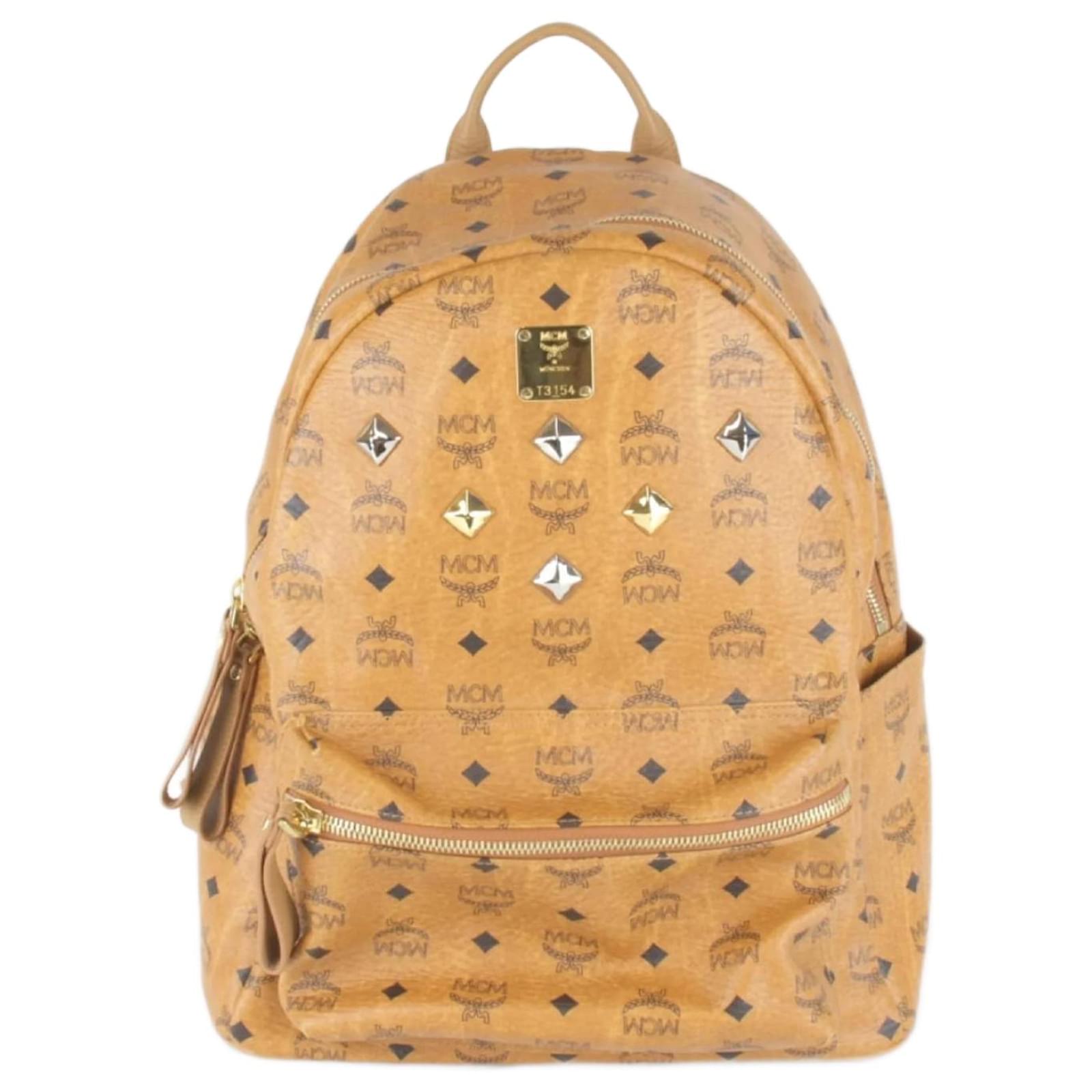 MCM Brown Leather Backpack ref.1964376 - Joli Closet