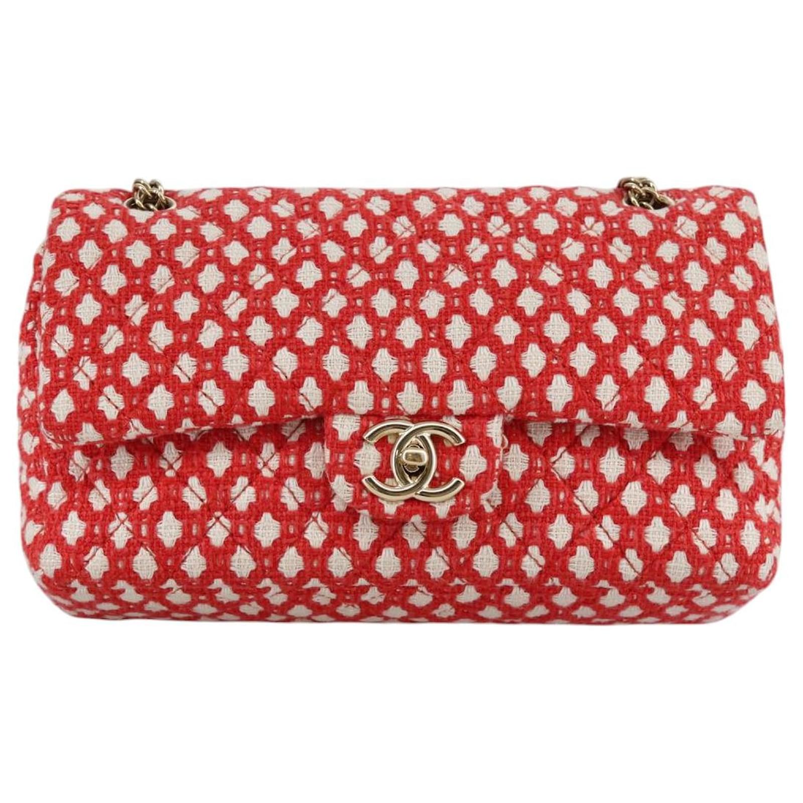 Chanel Timeless Red Tweed ref.1965122 - Joli Closet