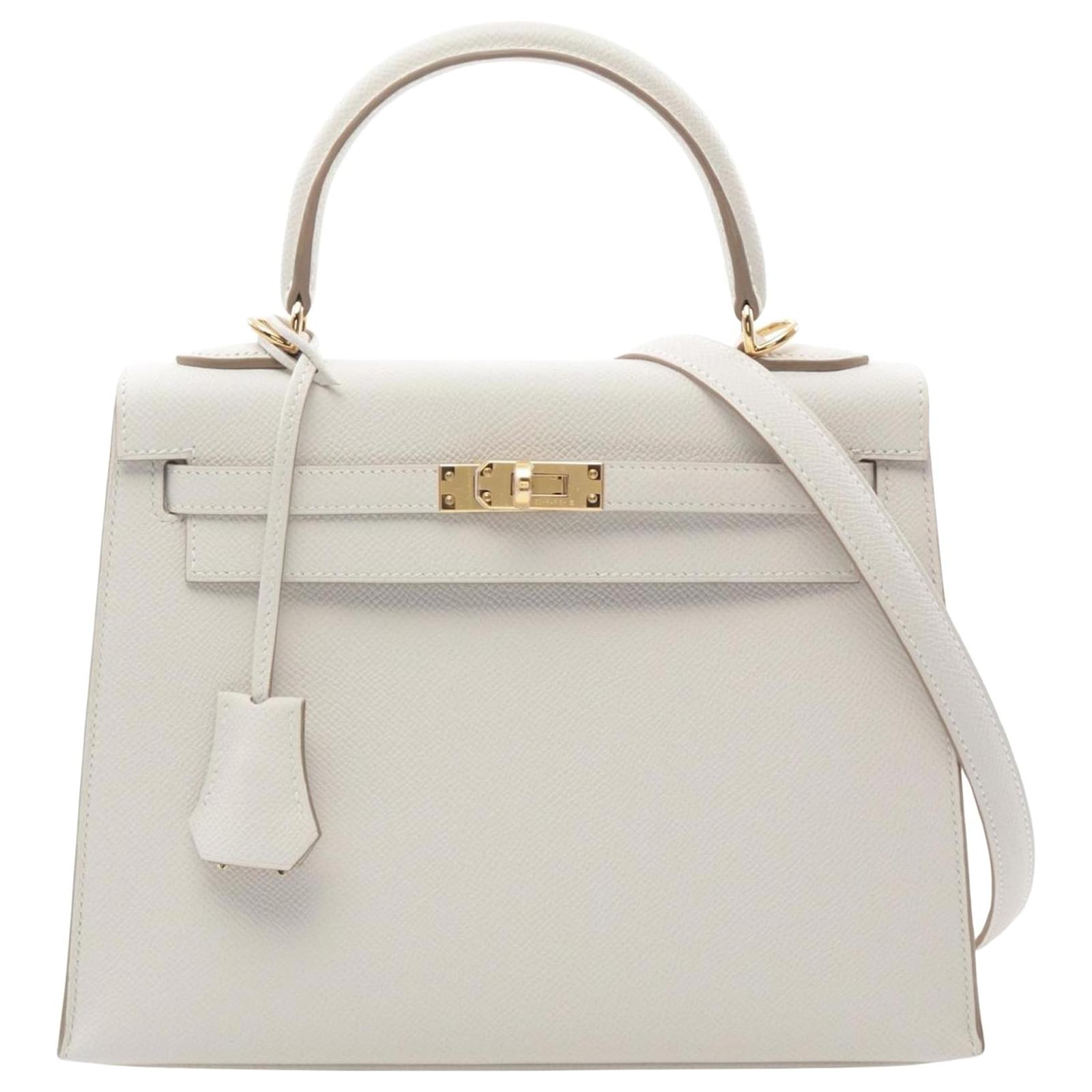Hermès Kelly 35 White Leather ref.1965412 - Joli Closet