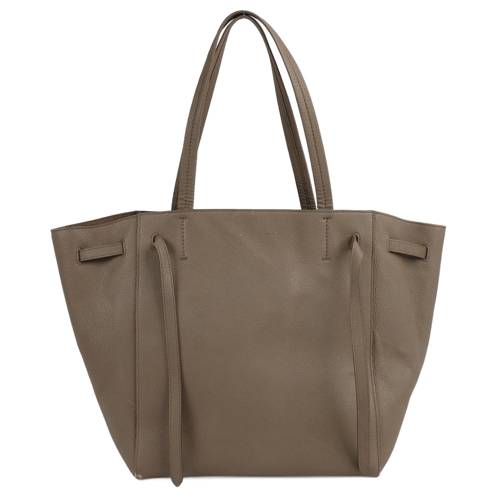 Céline Celine Cabas Phantom Small Leather Shoulder Bag in Camel ref ...