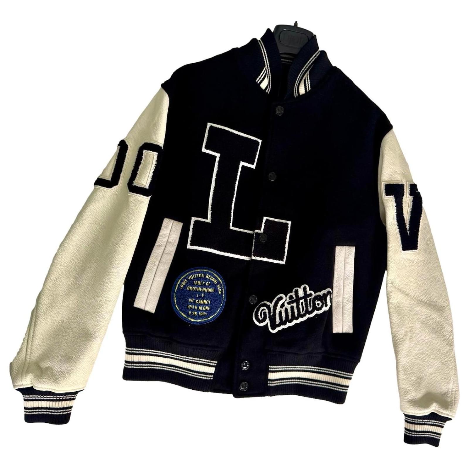 Louis Vuitton Varsity jacket Black Cashmere Wool ref.1970489 - Joli Closet
