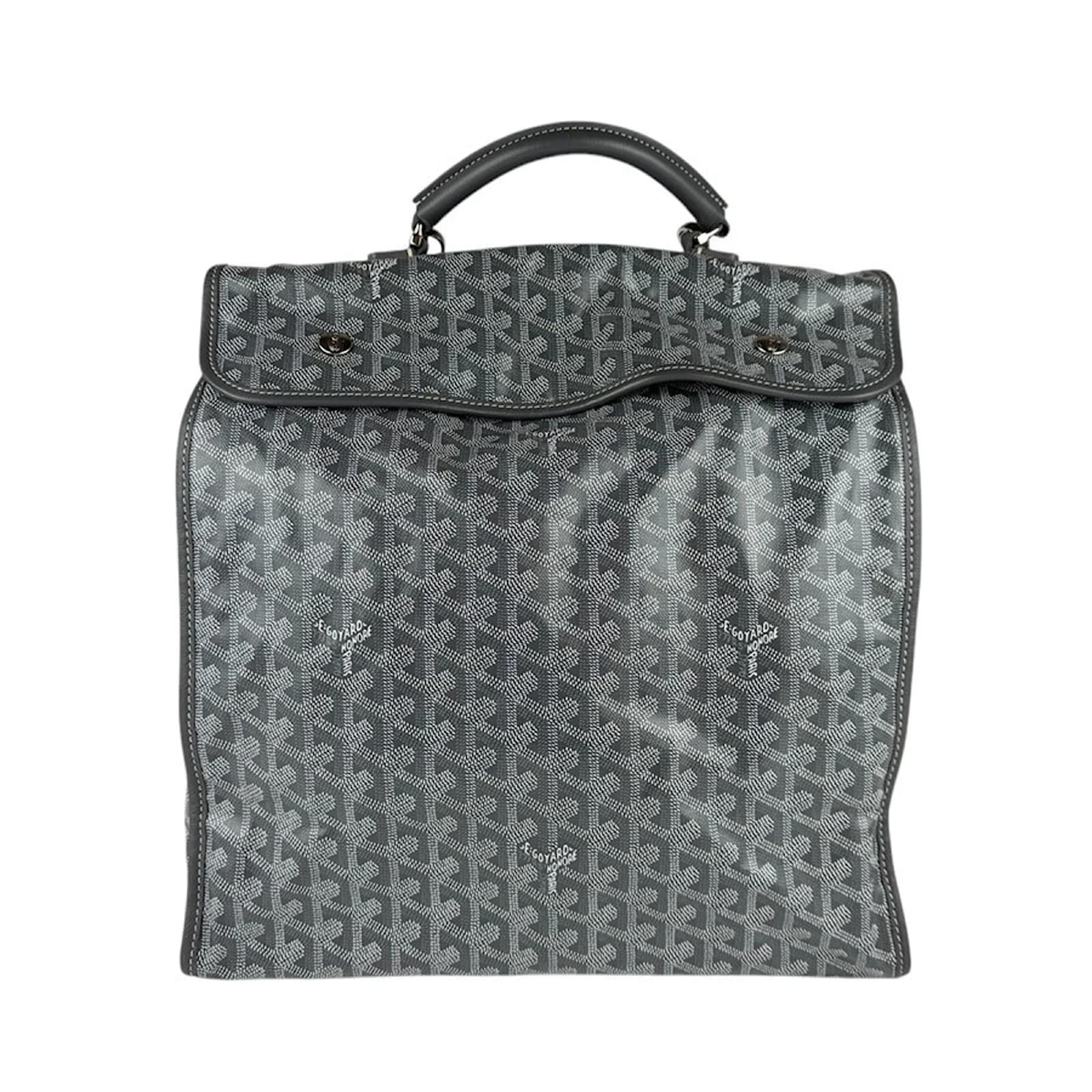 Goyard Gray and White Leather Backpack Brown Plastic ref.1973182 - Joli ...