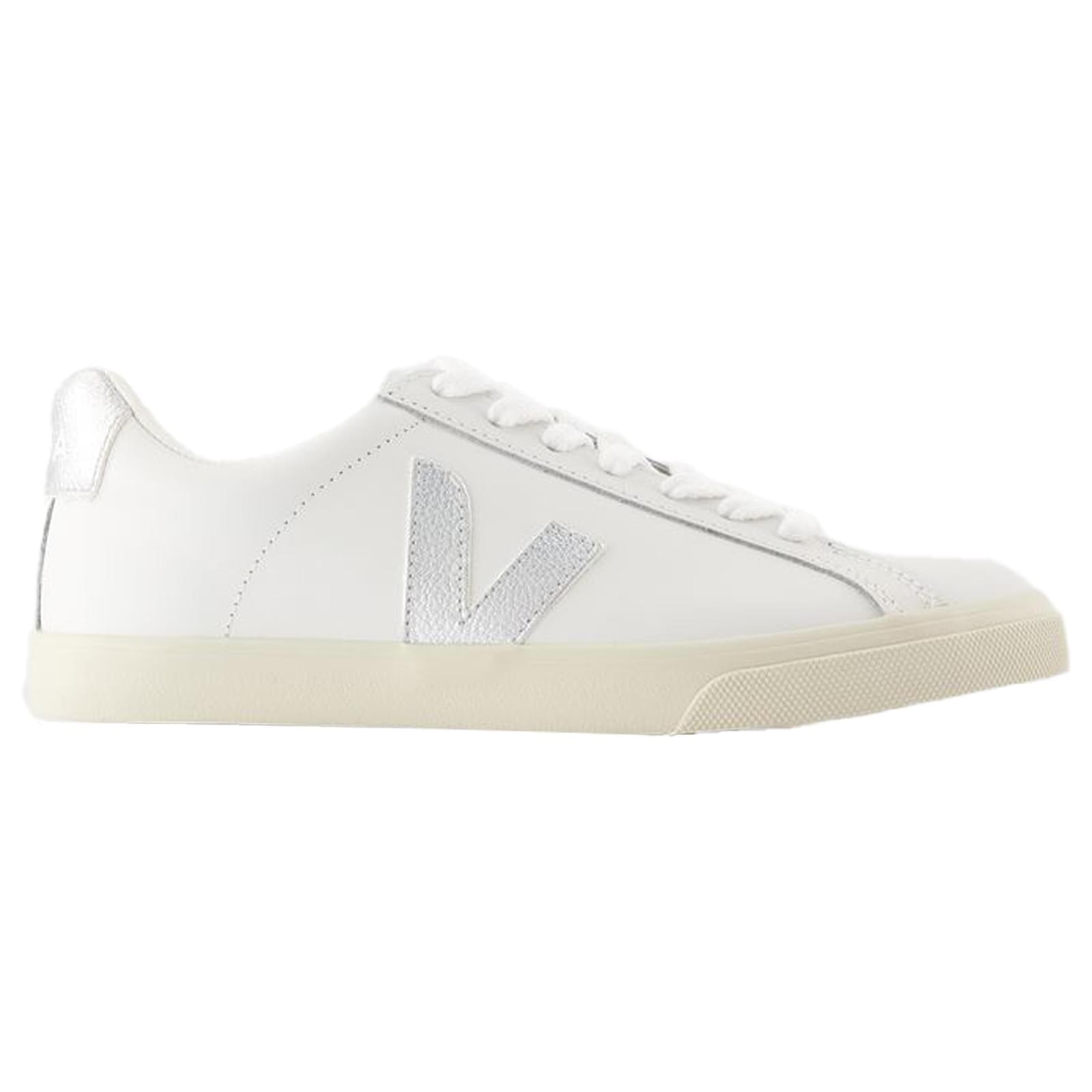 Esplar Logo Sneakers - Veja - Leather - White Pony-style calfskin ref ...