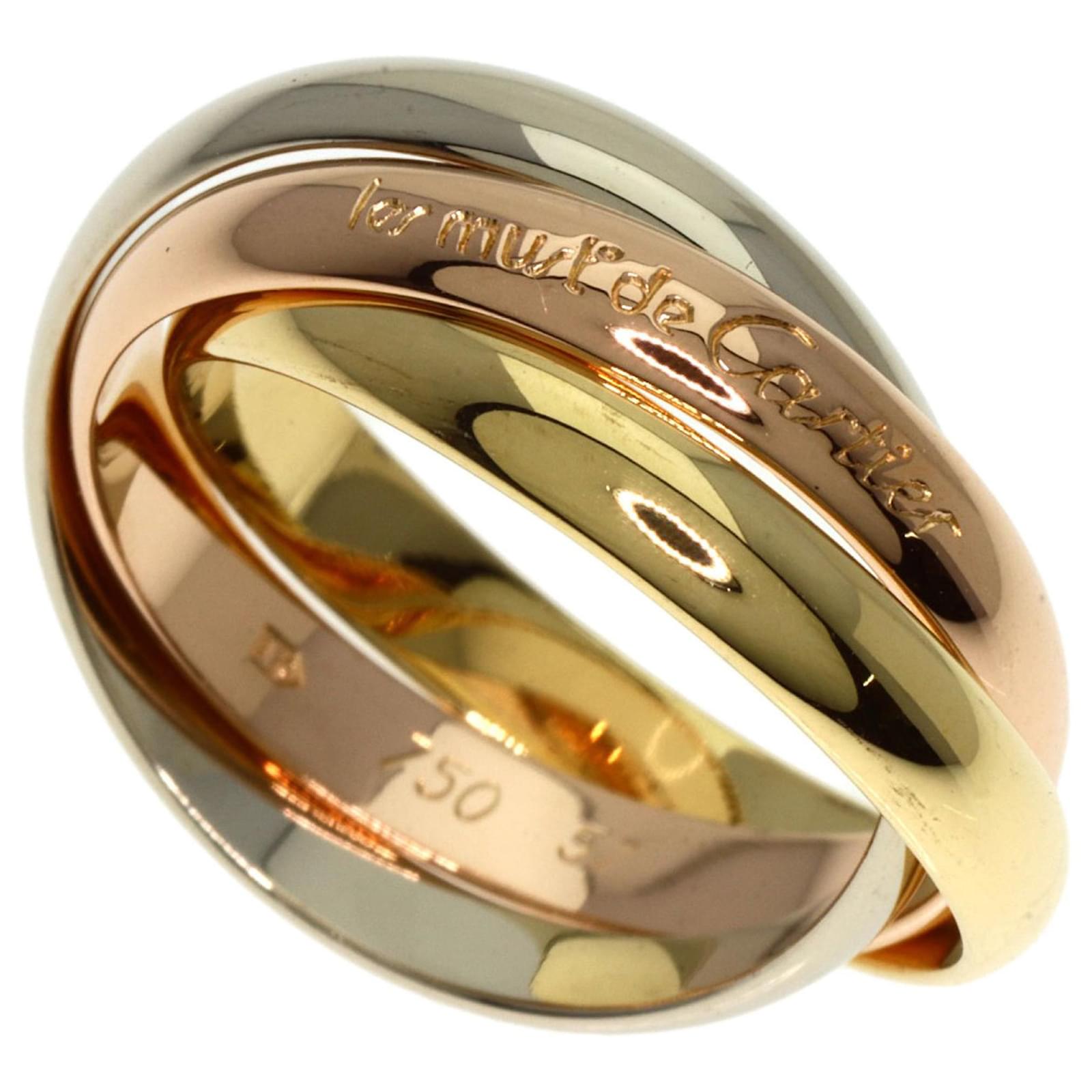 Bague Cartier Trinity #57 en or jaune 18K Doré ref.1977303 - Joli Closet