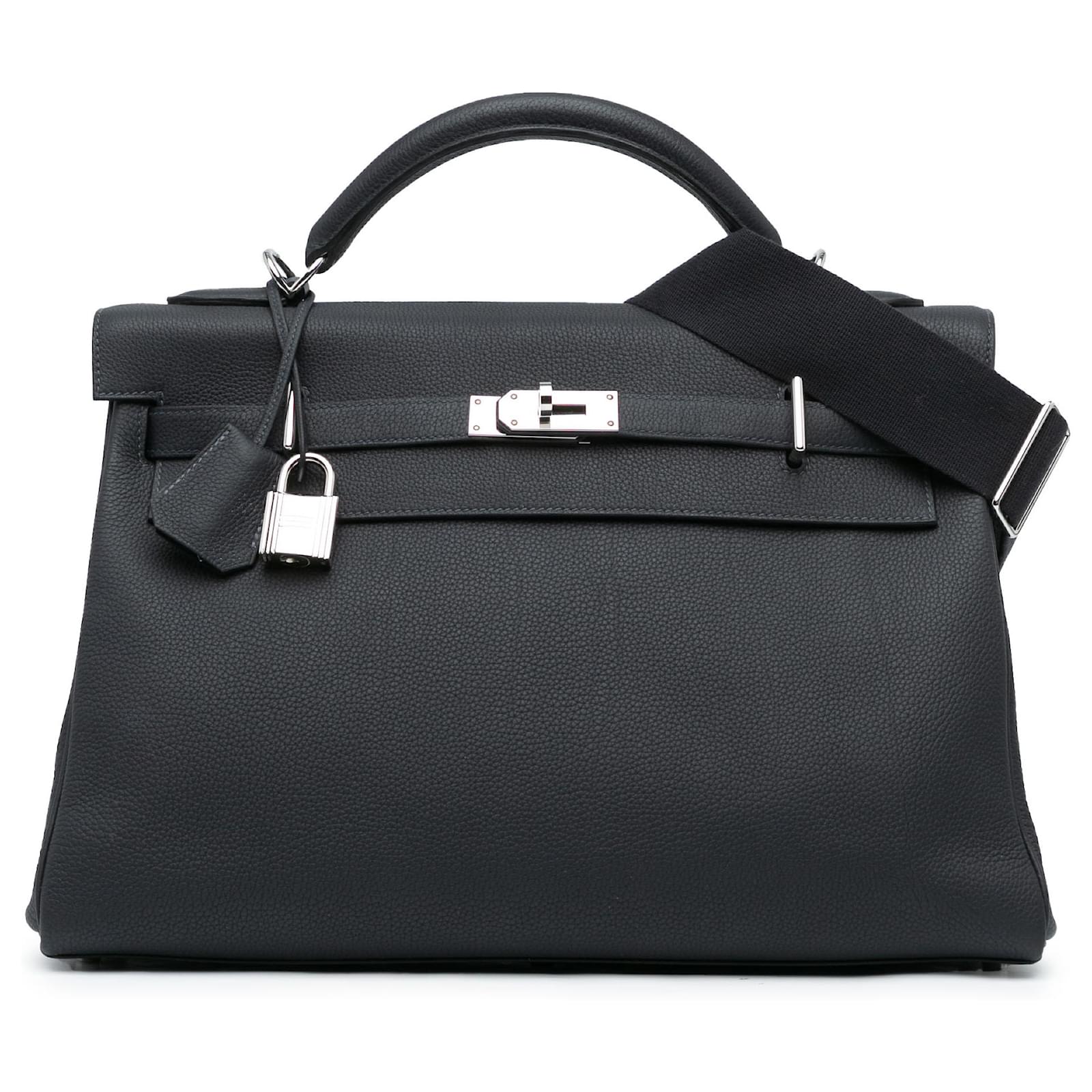 Hermès Black Togo Maxi Kelly 42 (Sold) - Joli Closet