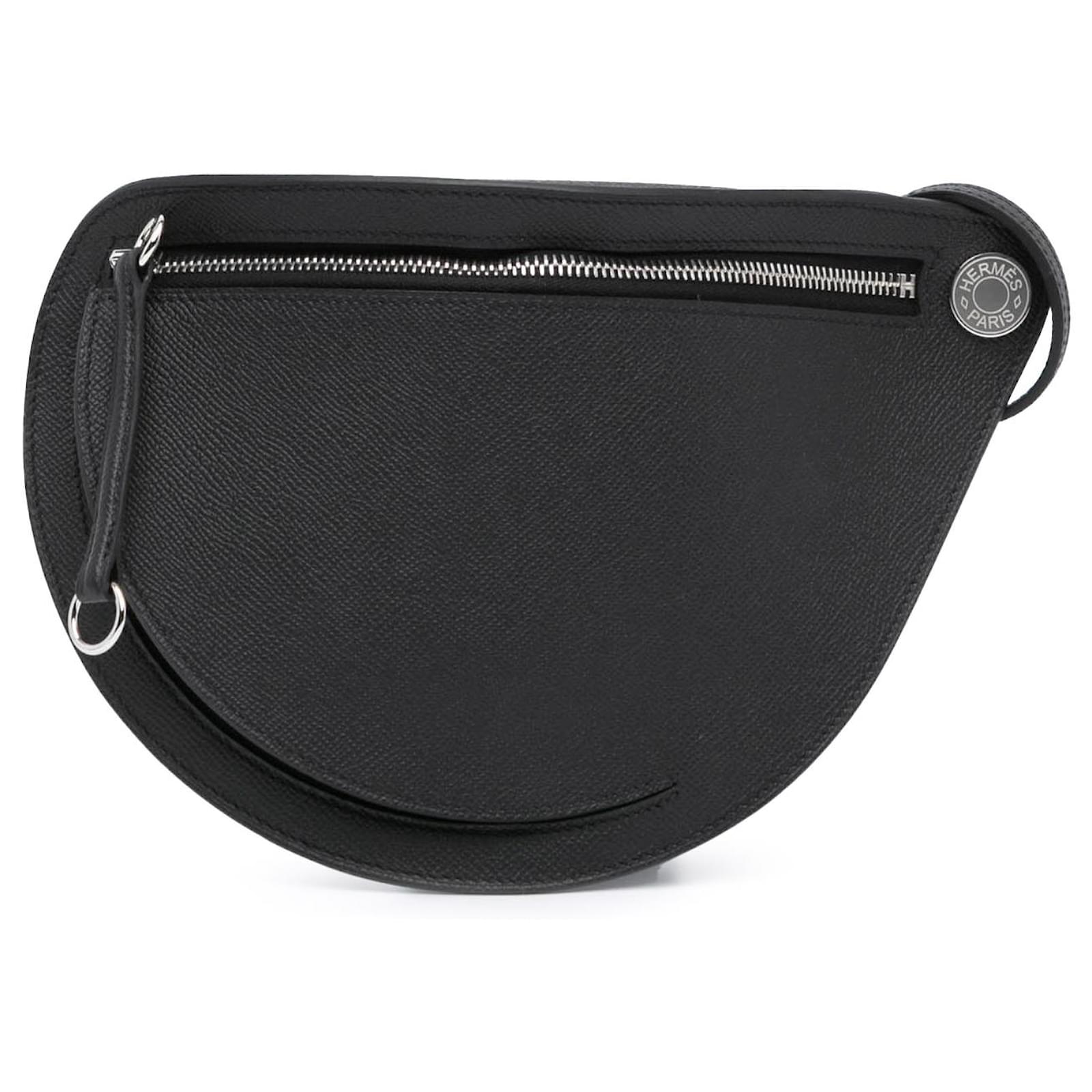 Hermès Black Epsom Petite Course Leather Pony-style calfskin ref ...