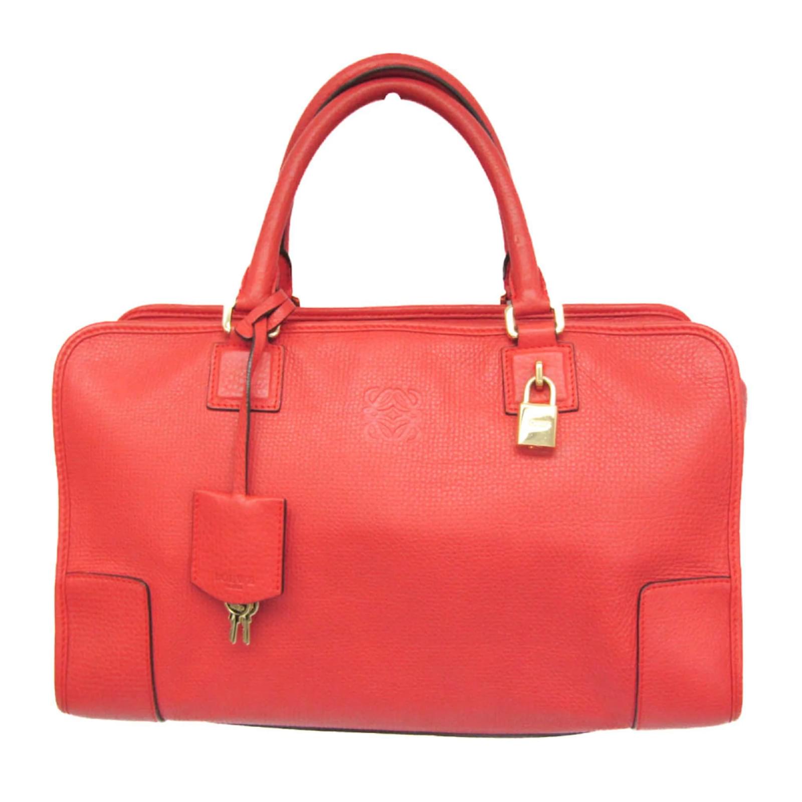Loewe Amazona 36 Handbag Red Leather ref.1981196 - Joli Closet