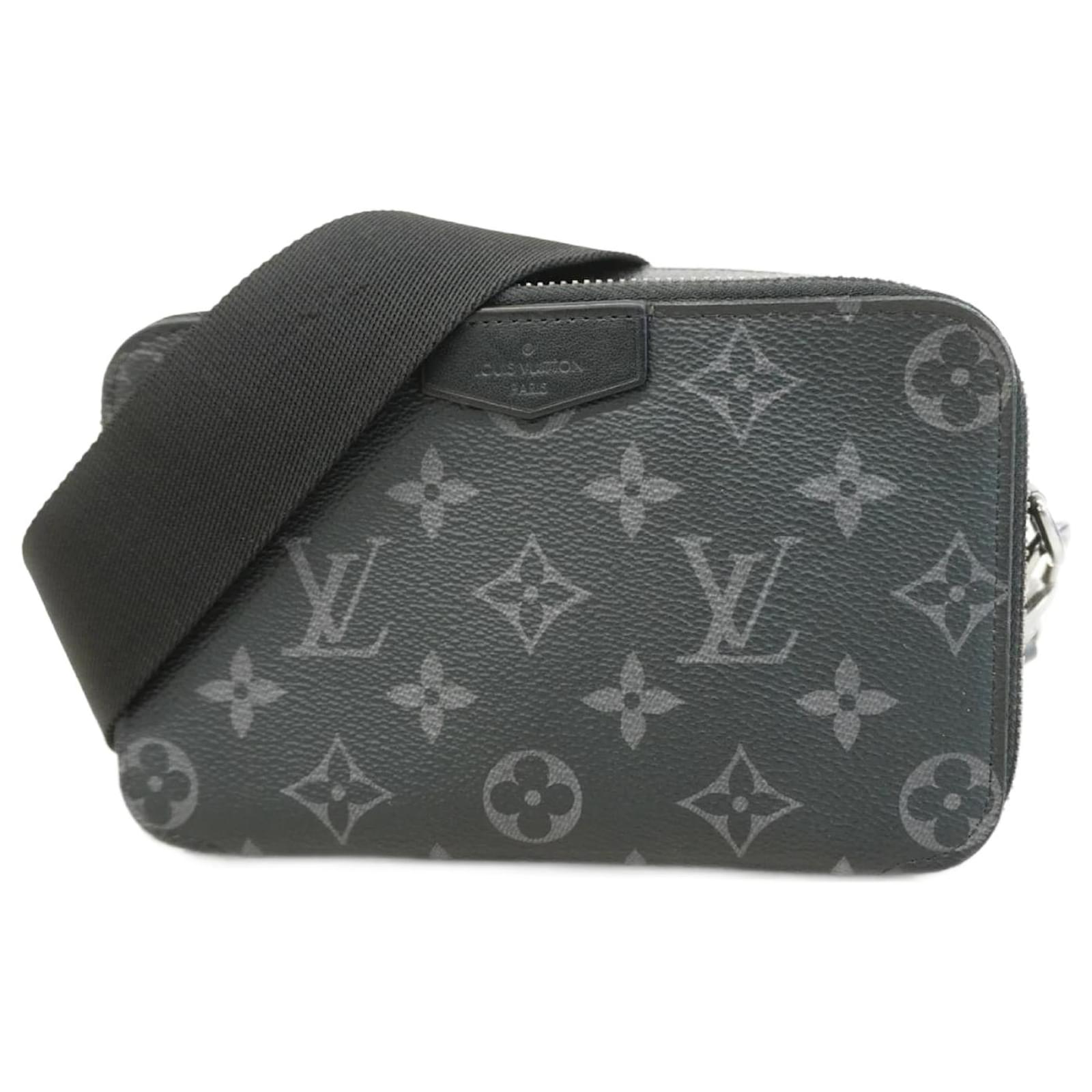 Louis Vuitton Monogram Eclipse Alpha Shoulder Bag Brown Black ref ...