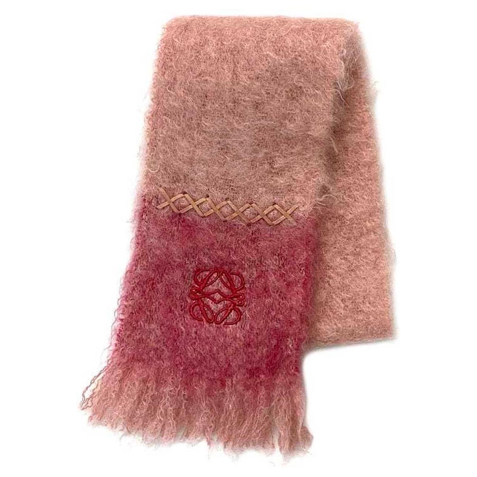Loewe Pink Red Gradient Mohair Wool Stole ref.1985896 - Joli Closet
