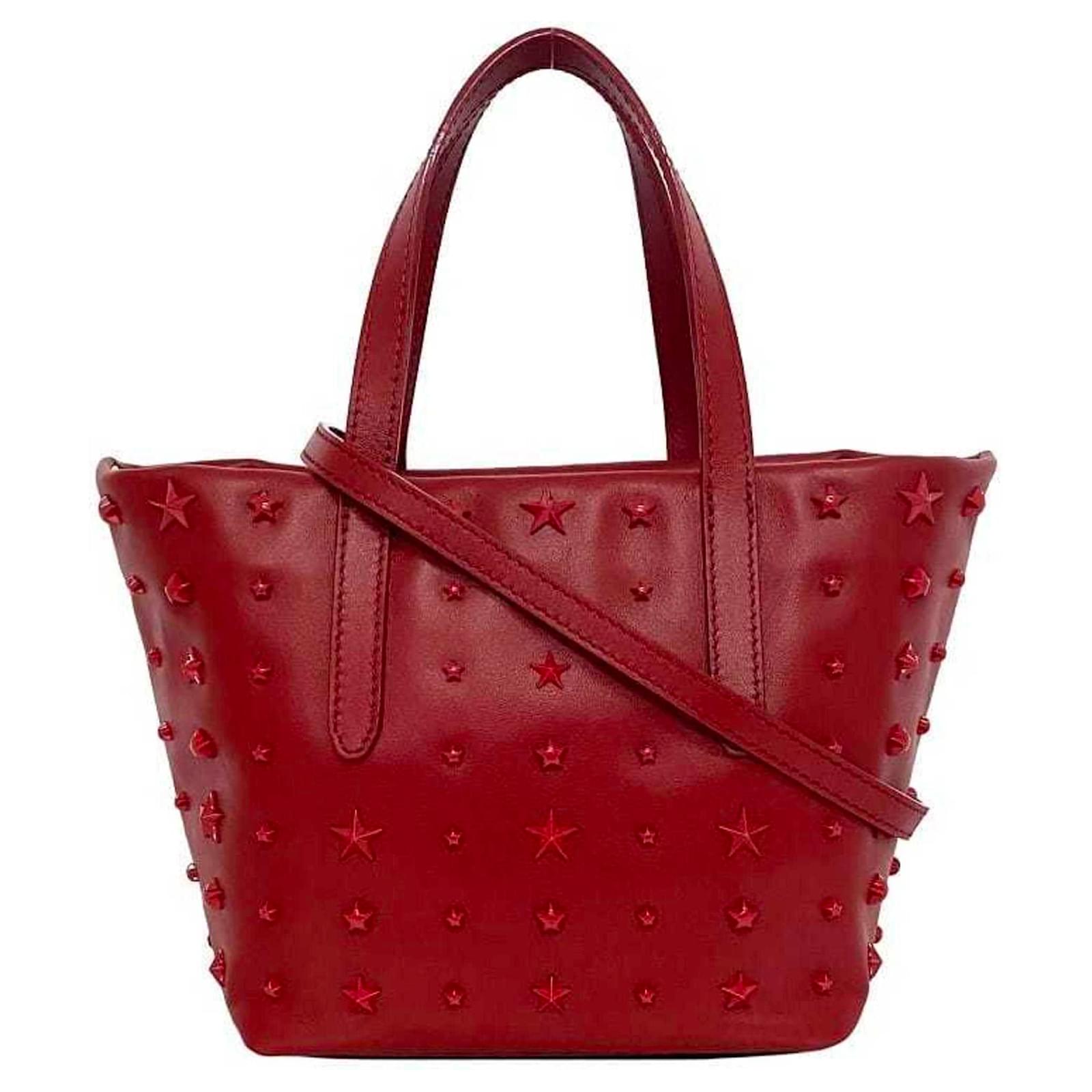 Jimmy Choo 2way Sarah Red Leather Handbag ref.1986018 - Joli Closet