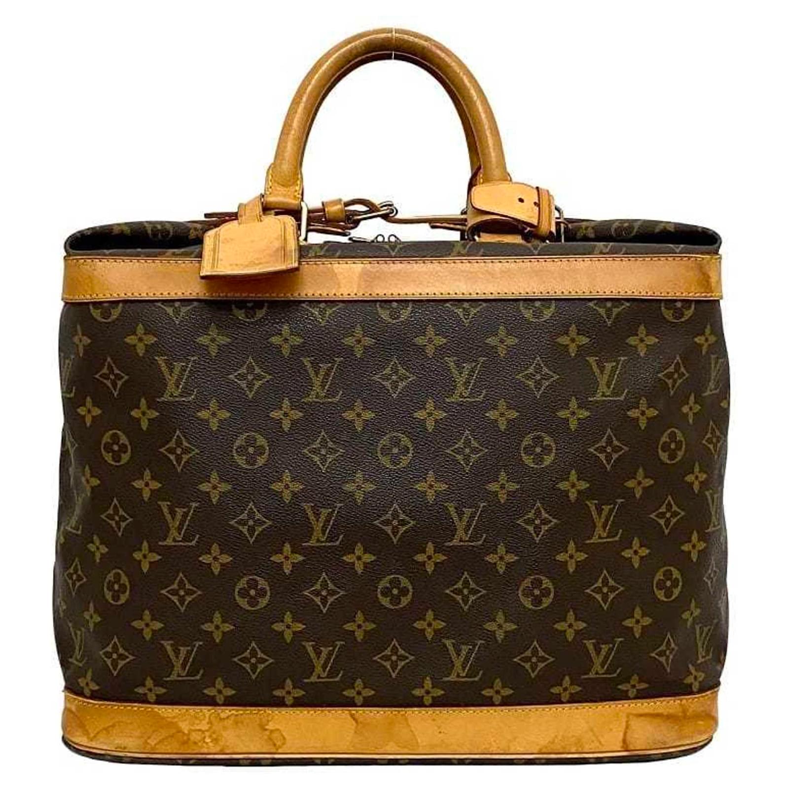 Louis Vuitton Cruiser Bag 40 Brown Beige Monogram Leather Patent ...