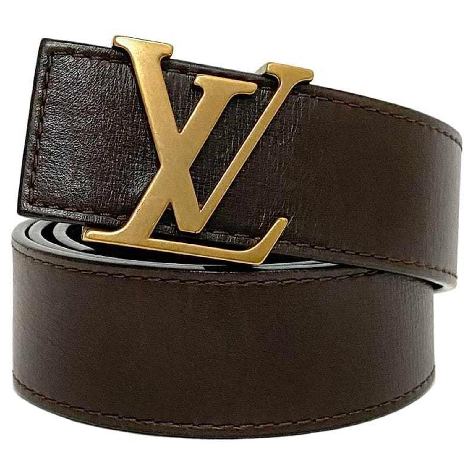 Louis Vuitton Utah Leather Belt Brown ref.1986237 - Joli Closet
