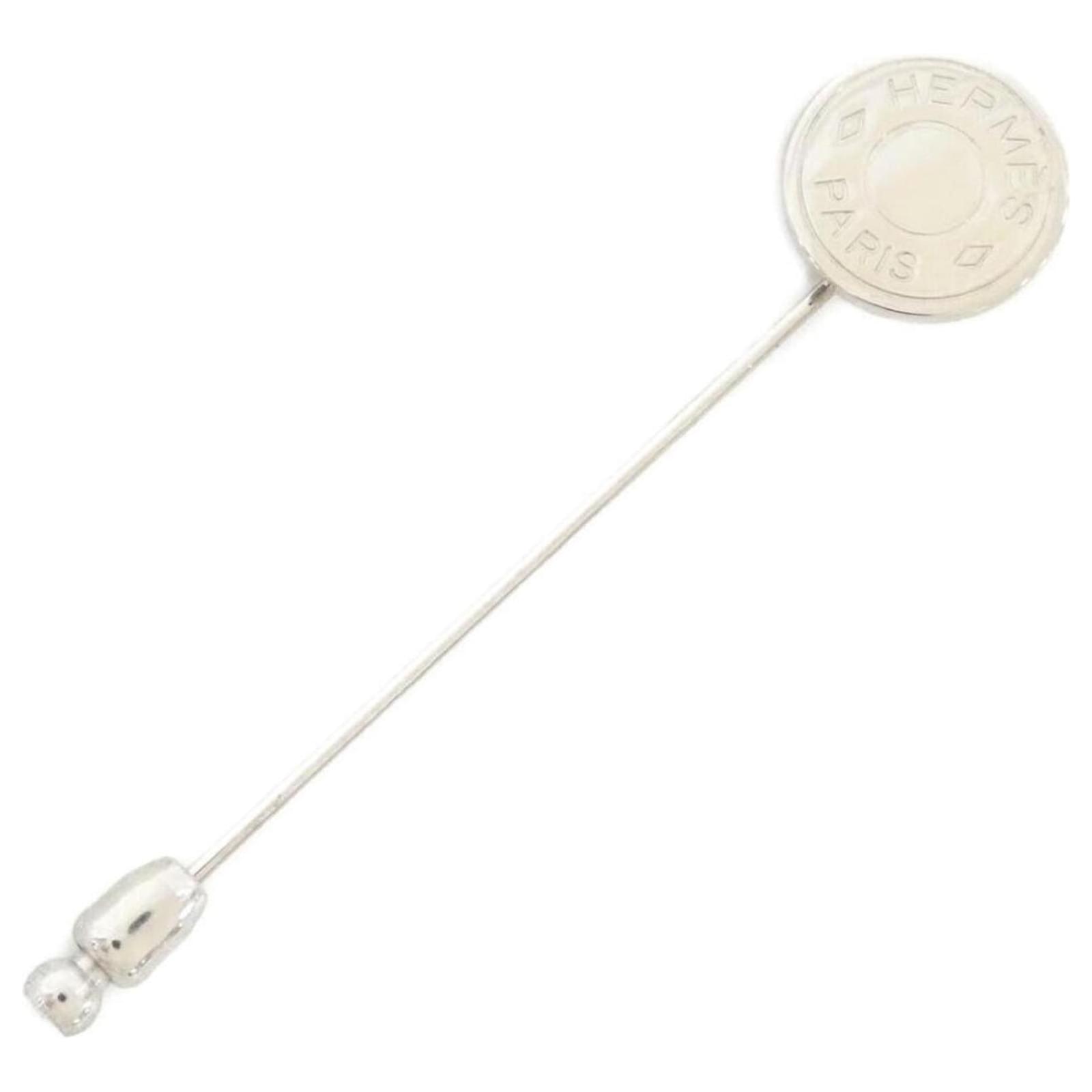 Hermès Hermes Silver Pin Brooch Silvery ref.1988557 - Joli Closet