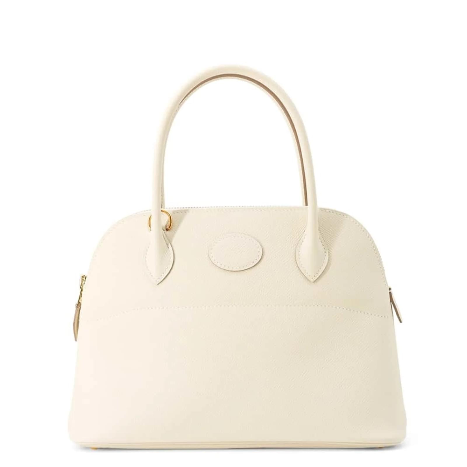 Hermès Hermes Bolide 27 Handbag Cream Leather ref.1988572 - Joli Closet