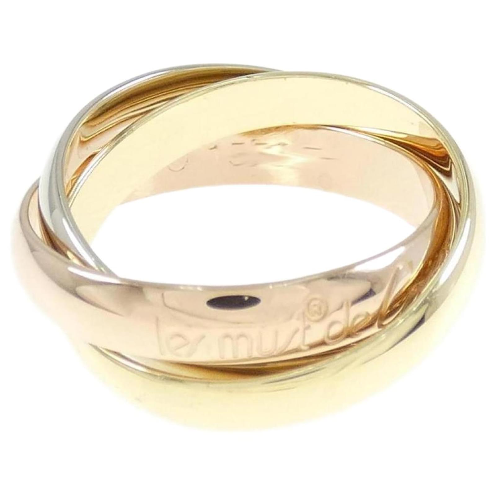 Bague Trinity de Cartier Or blanc Or jaune Or rose ref.1988866 - Joli ...
