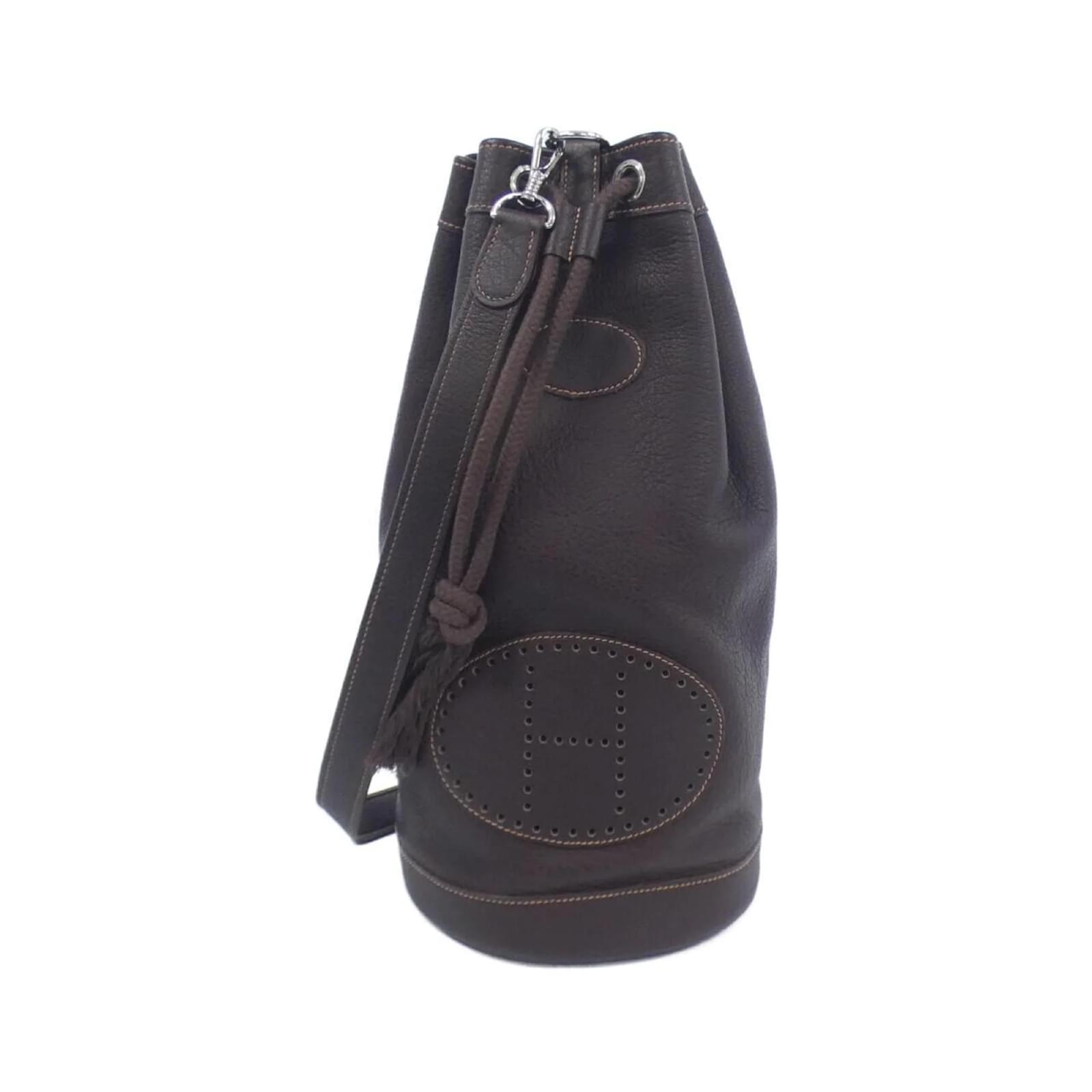 Hermès Hermes Lunch Shoulder Bag Brown Leather ref.1989390 - Joli Closet