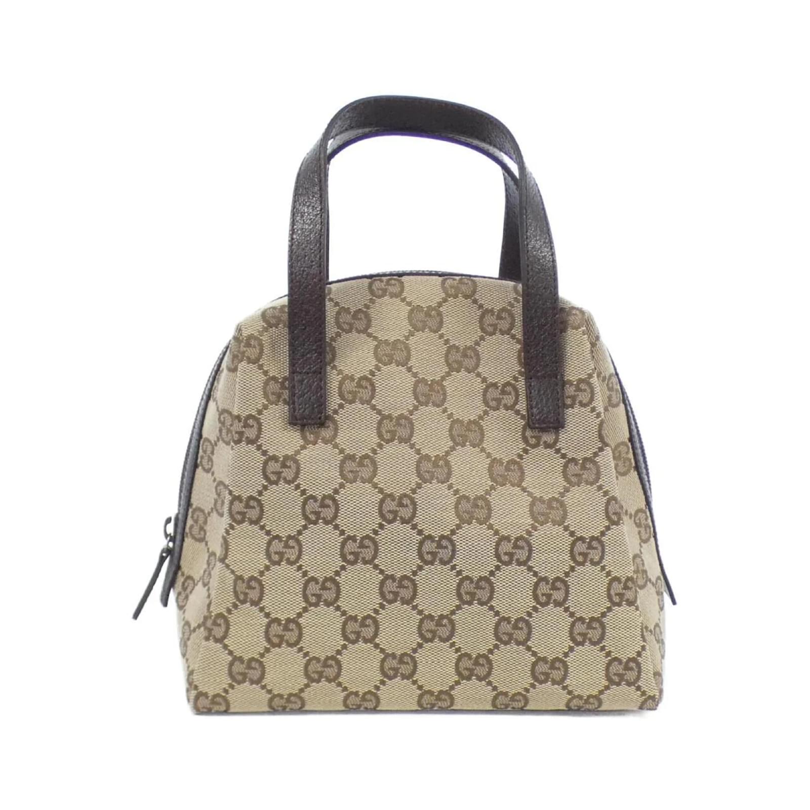 Gucci 124542 Handbag Brown Beige Cloth ref.1989551 - Joli Closet