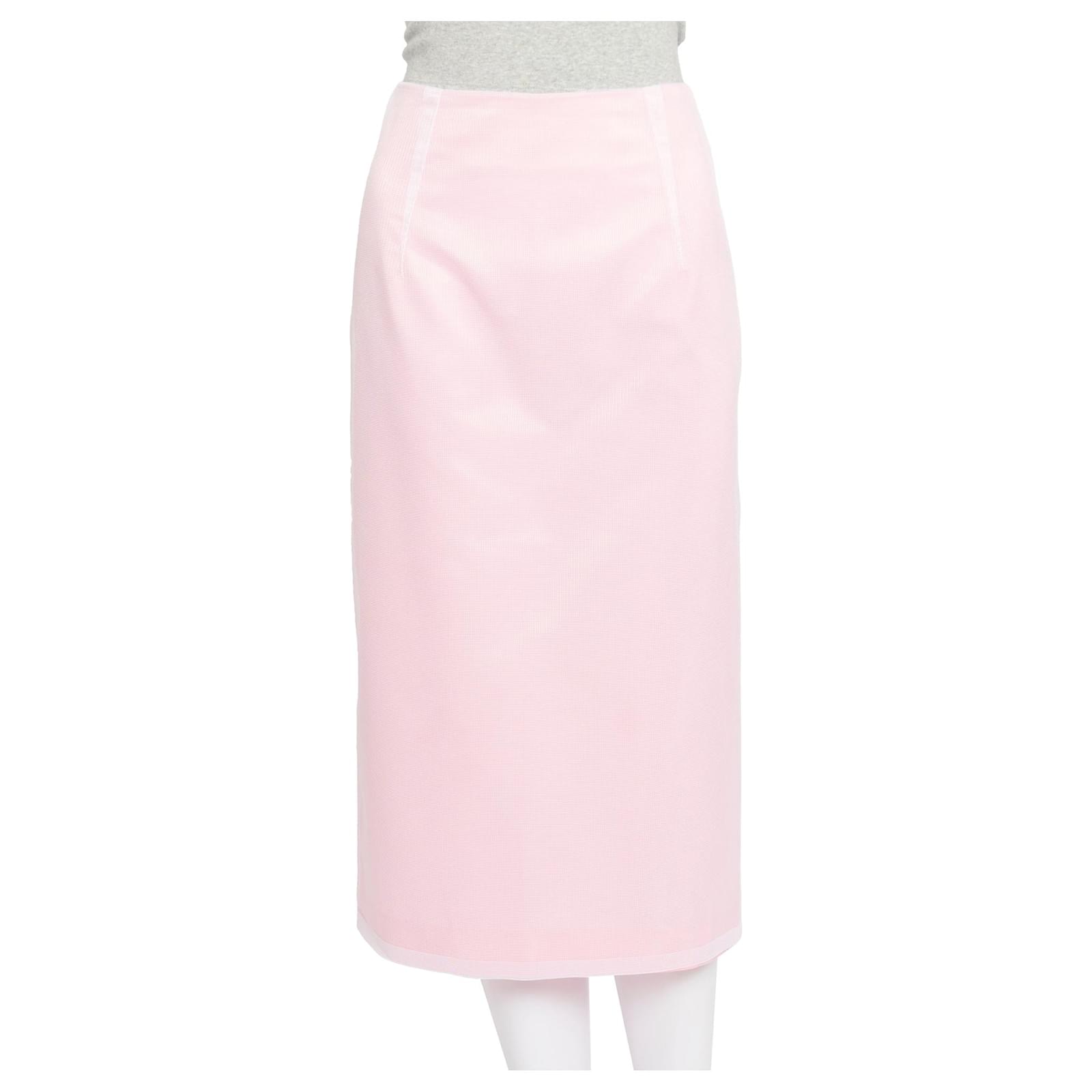 Jacquemus Pink Mesh Net Preowned Skirt Cotton ref.1990204 - Joli Closet