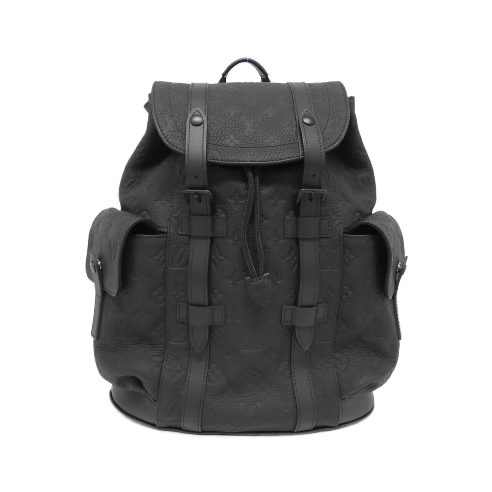 Louis Vuitton Taurillon Monogram Christopher Backpack Black Leather ref ...