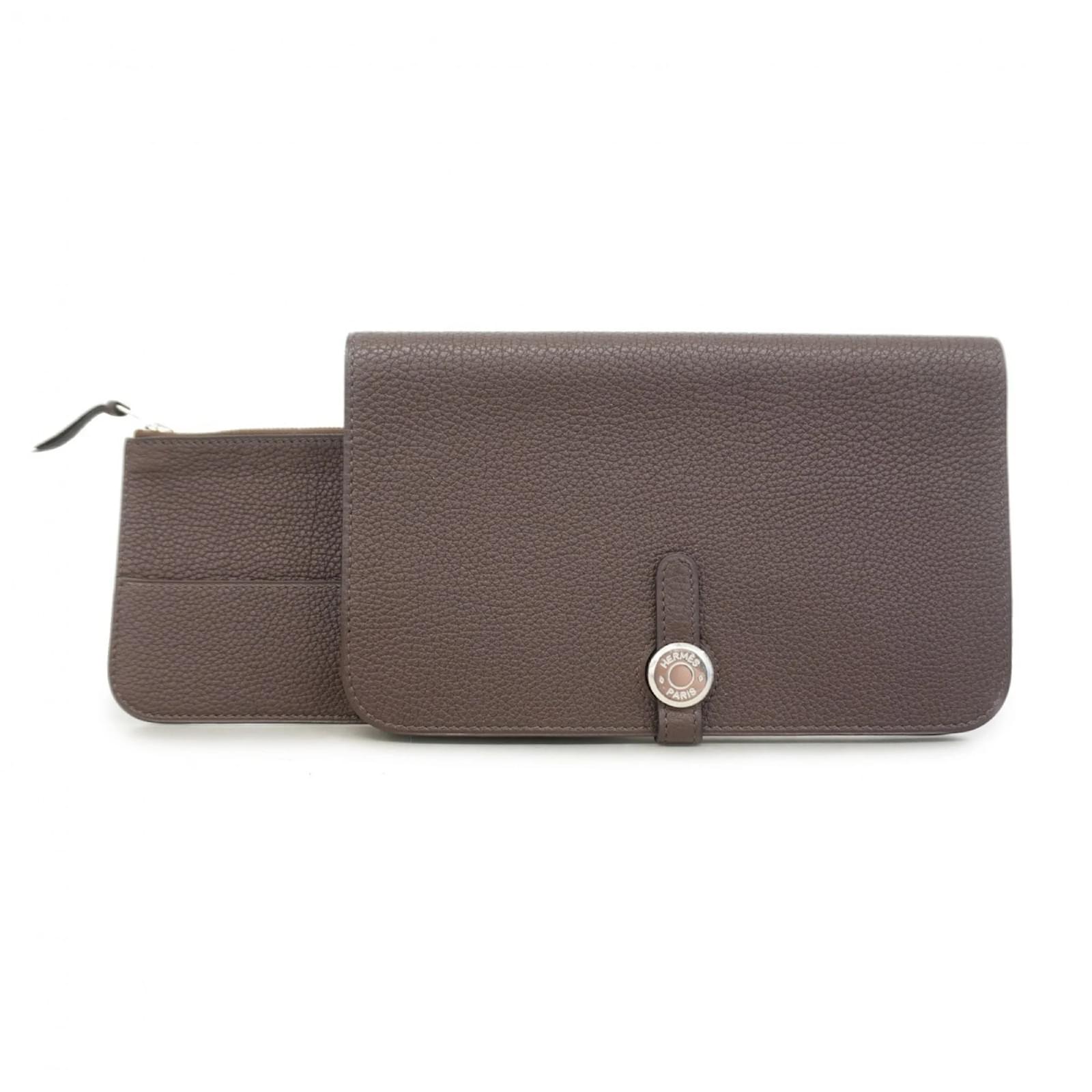 Hermès Hermes Long Wallet in Havane Togo Leather Brown ref.1993096 ...