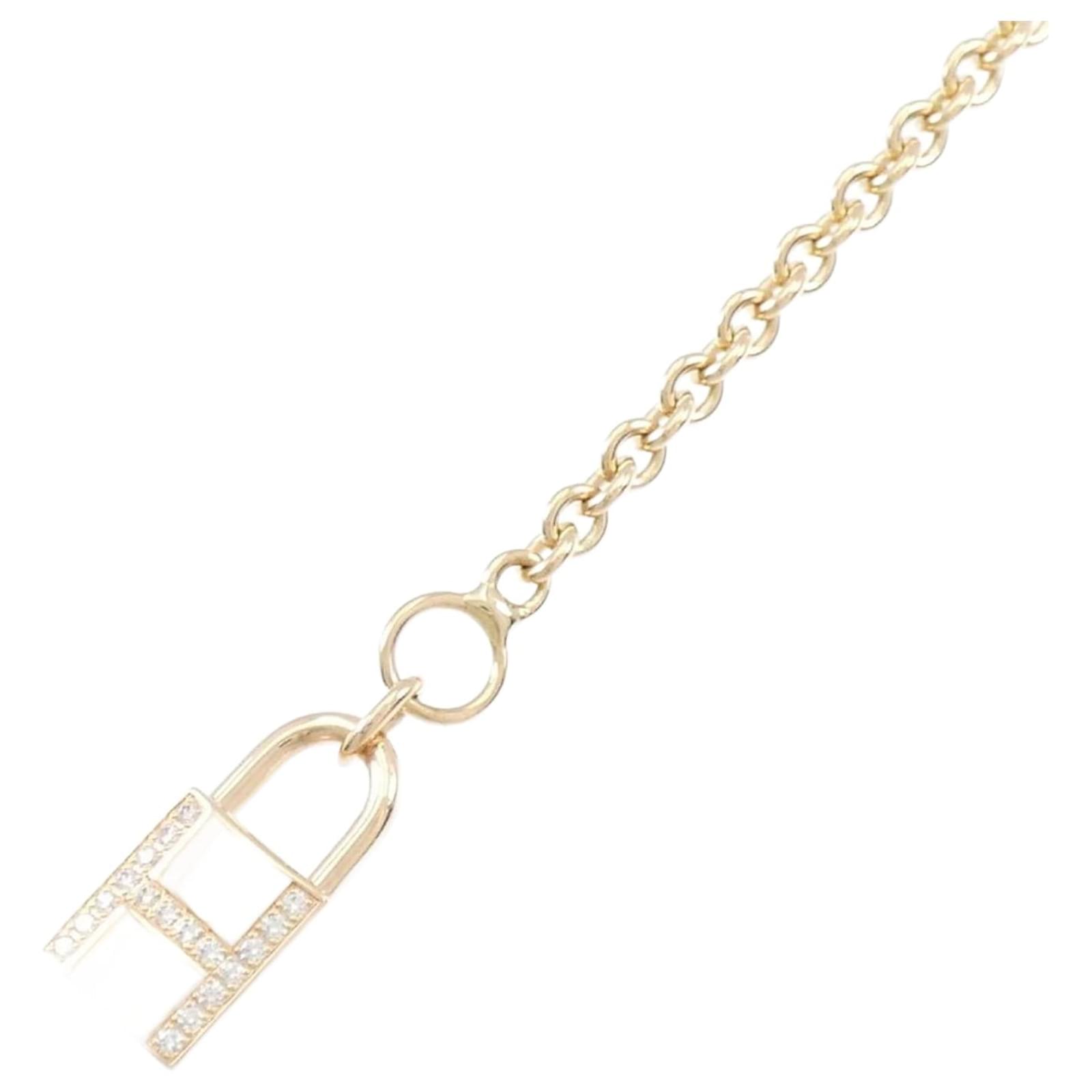 Hermès Hermes Kelly Cadena Bracelet Golden Pink gold ref.1996983 - Joli ...