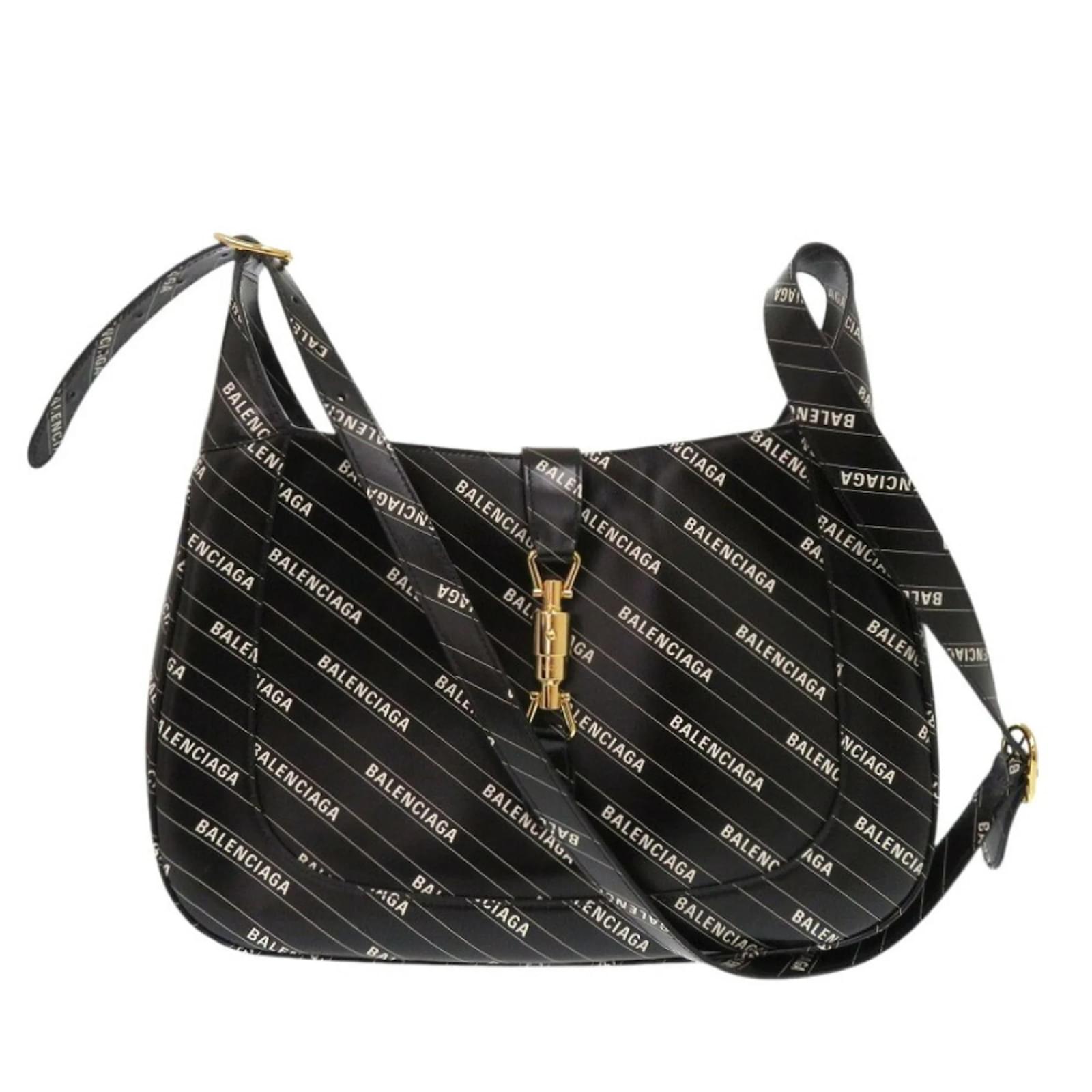 Gucci Jackie 1961 The Hacker Project Shoulder Bag Black White Leather ...