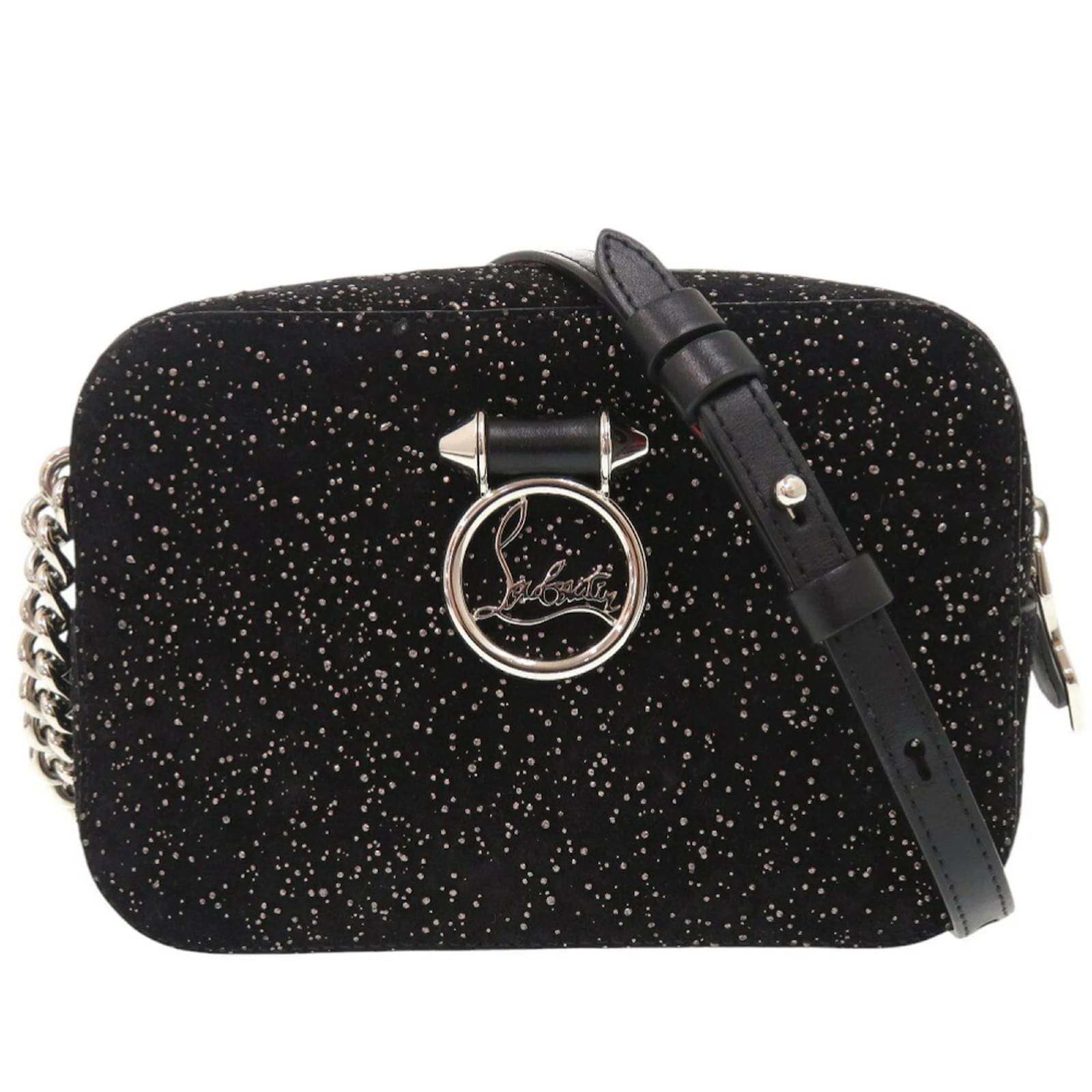 Christian Louboutin Black Suede Leather Shoulder Bag ref.1999175 - Joli ...