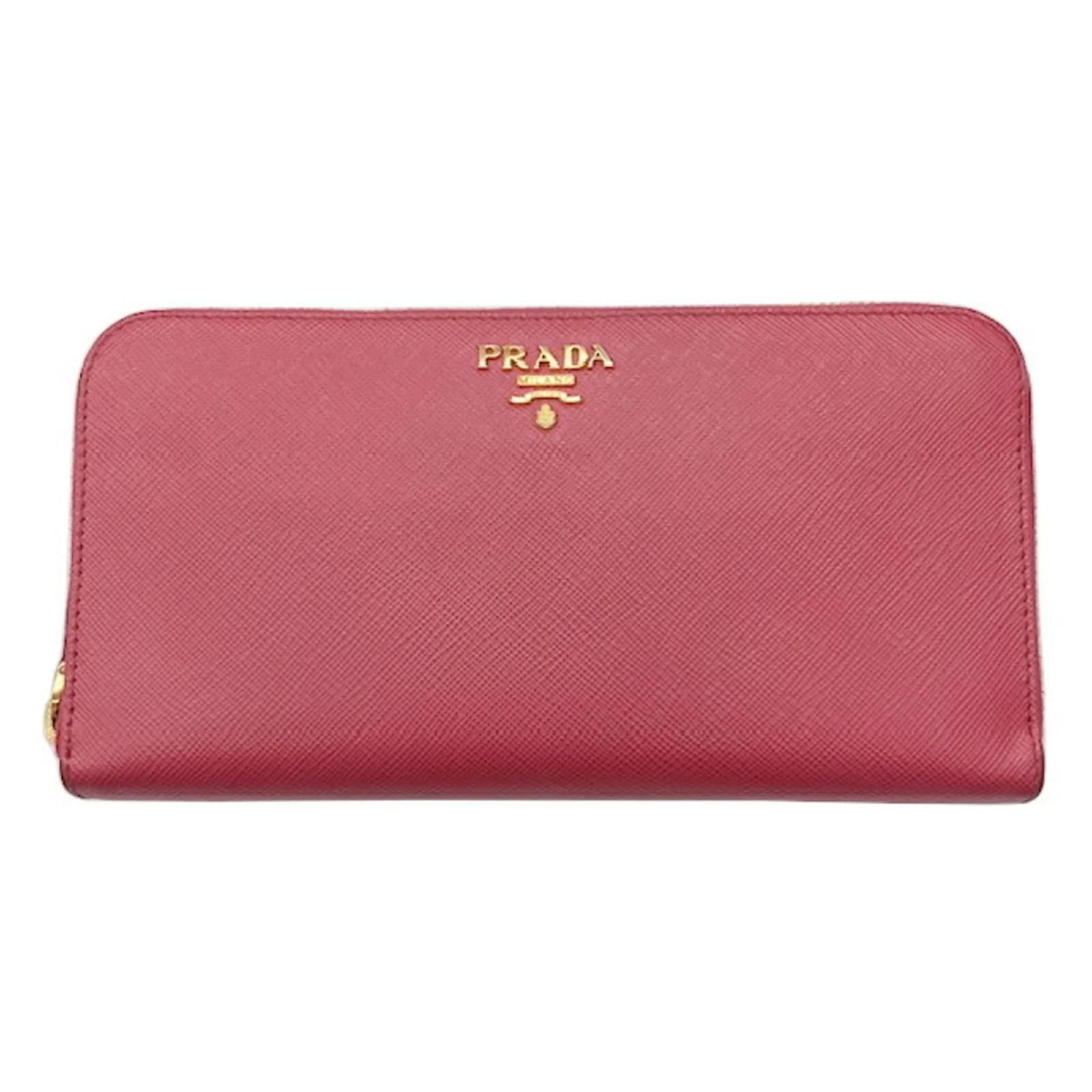 Prada Pink Leather Long Wallet (Sold) - Joli Closet