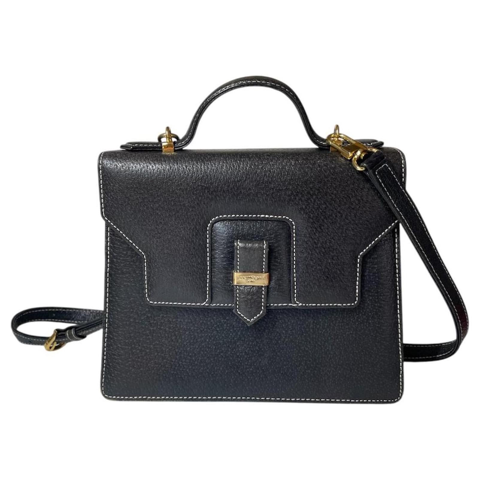 Courreges Saddlebags Black Leather ref.2000254 - Joli Closet