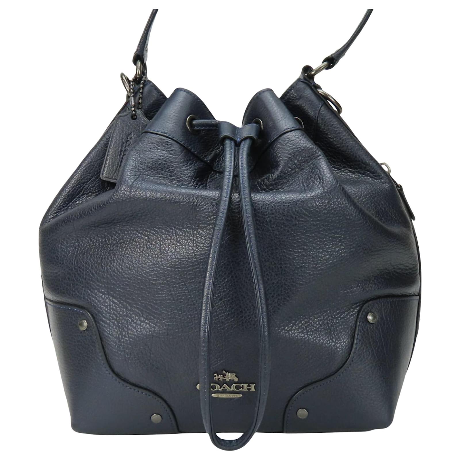 Coach Navy blue Leather ref.2000549 - Joli Closet