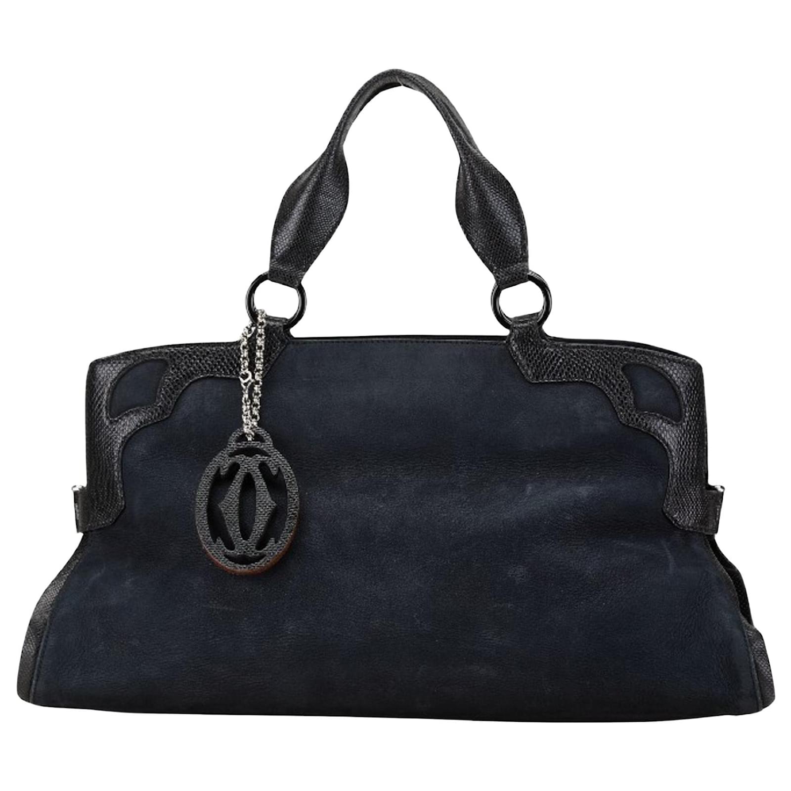 Cartier Marcello Black Suede ref.2000571 - Joli Closet