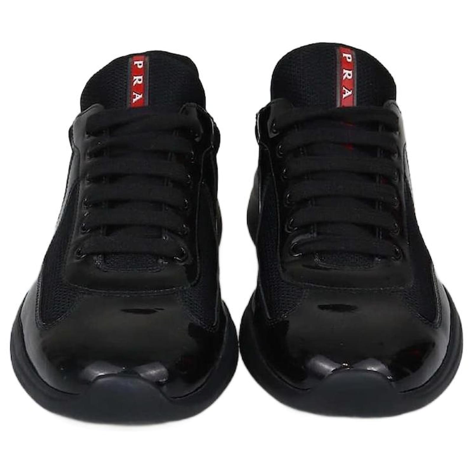 PRADA Trainers T.EU 9 Leather Black ref.2001462 - Joli Closet