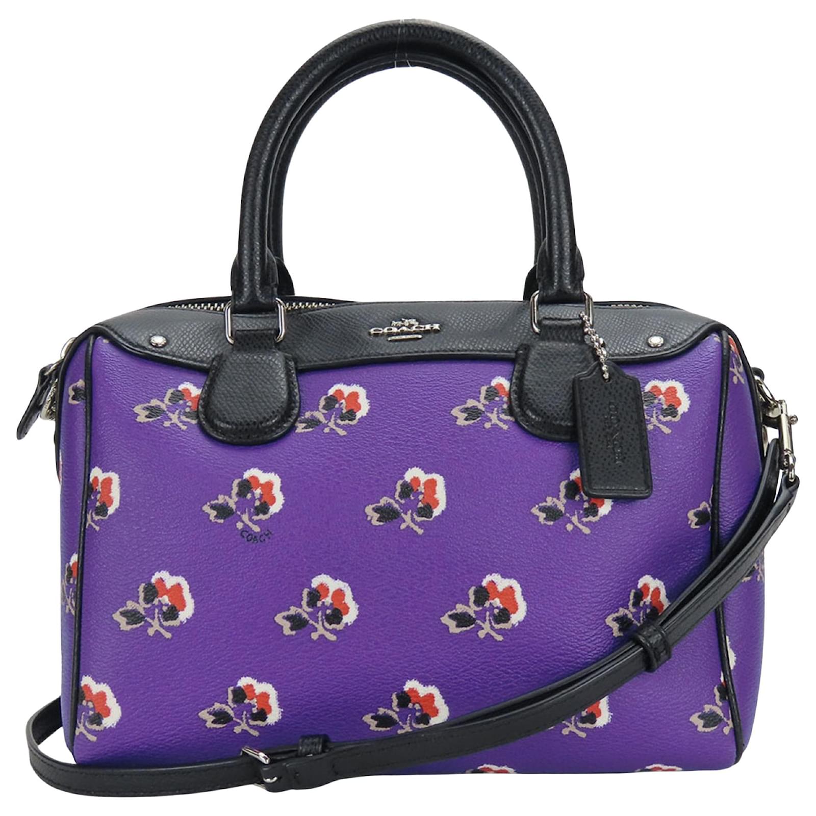 Coach Purple Leather ref.2001688 - Joli Closet