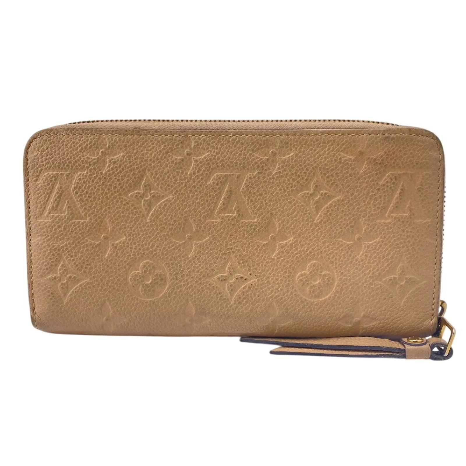 Louis Vuitton Monogram Empreinte Long Wallet Beige Cloth ref.JC2003066 ...