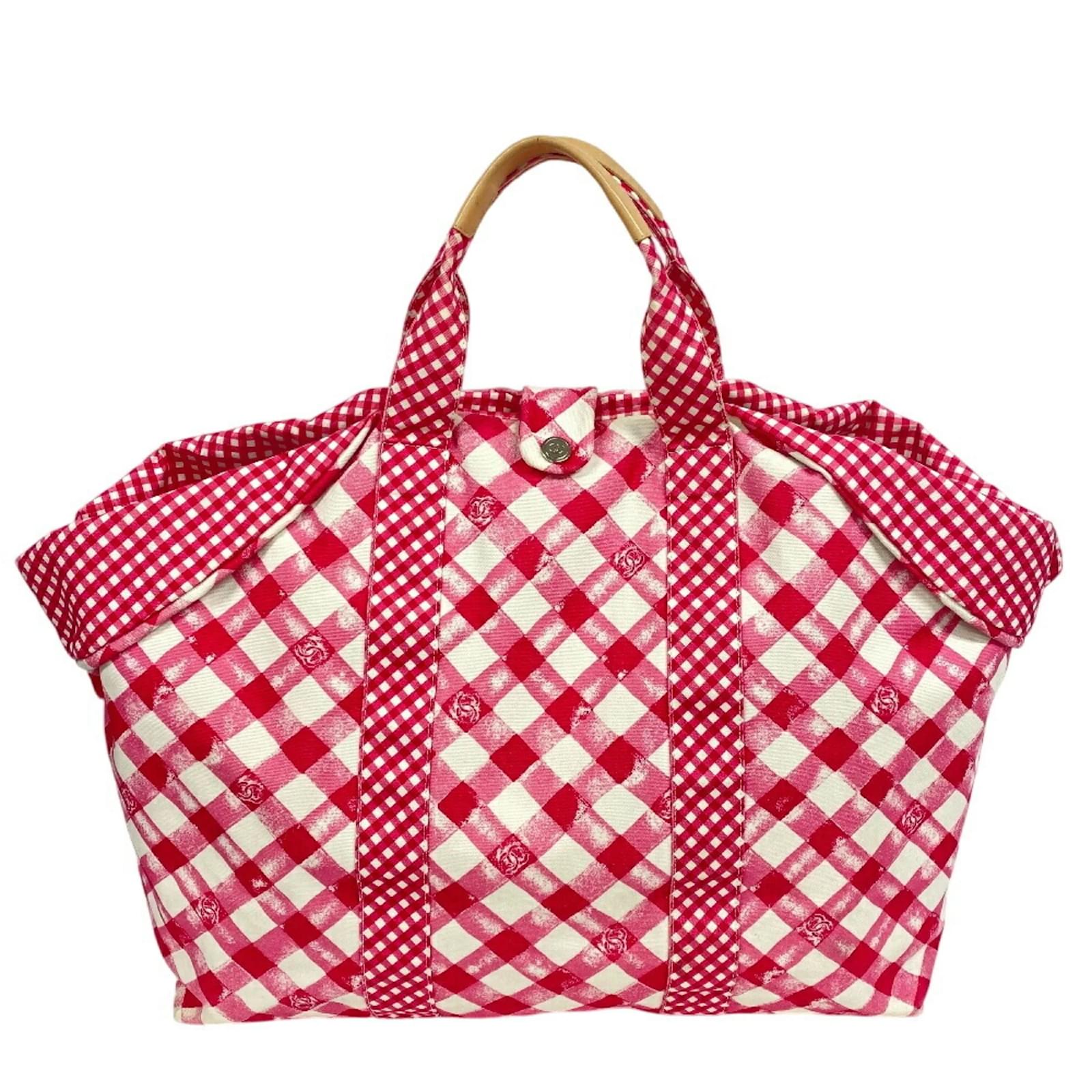 Chanel Cruise Line Gingham Check Handbag Pink ref.2003072 - Joli Closet