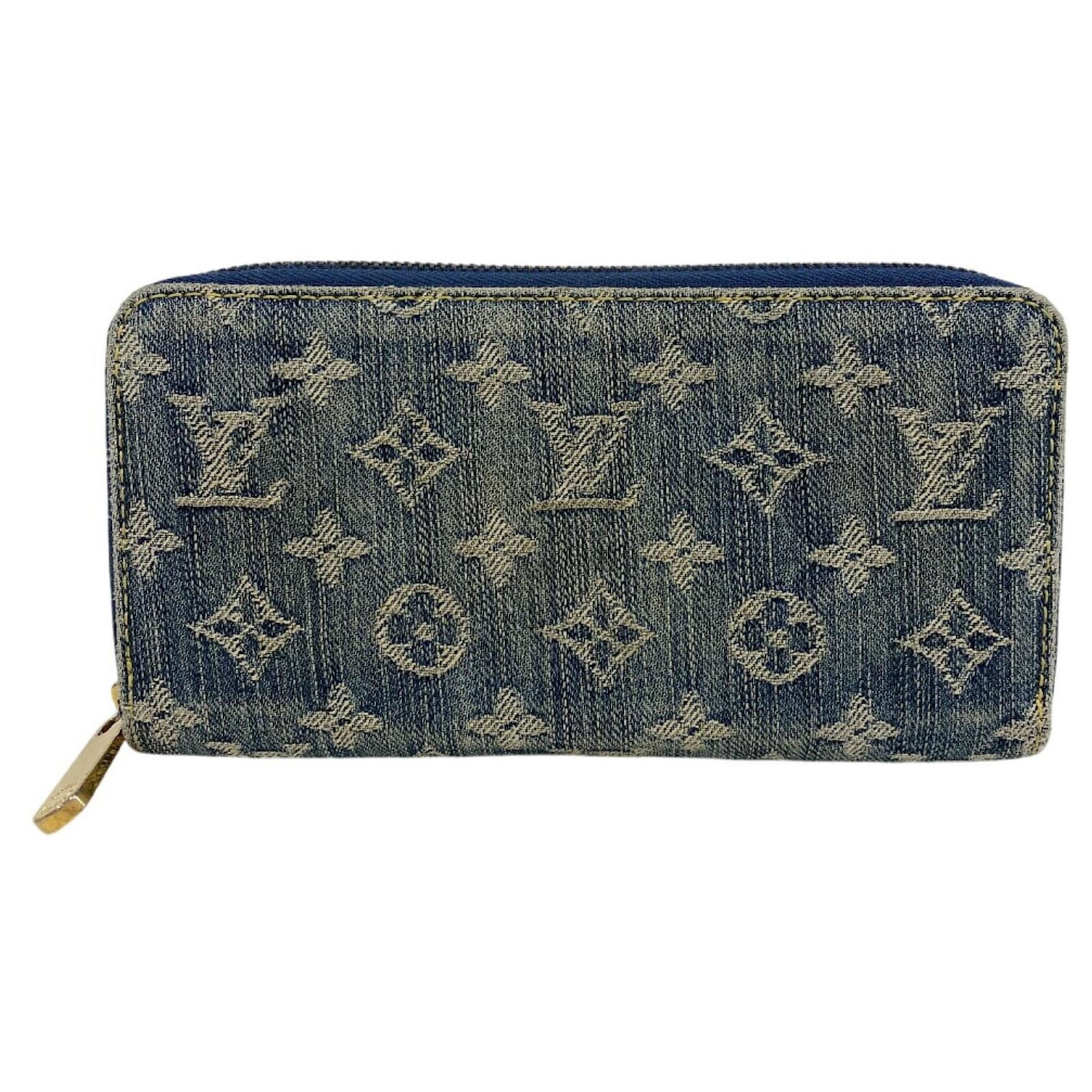 Louis Vuitton Monogram Denim Long Wallet Blue ref.2003085 - Joli Closet