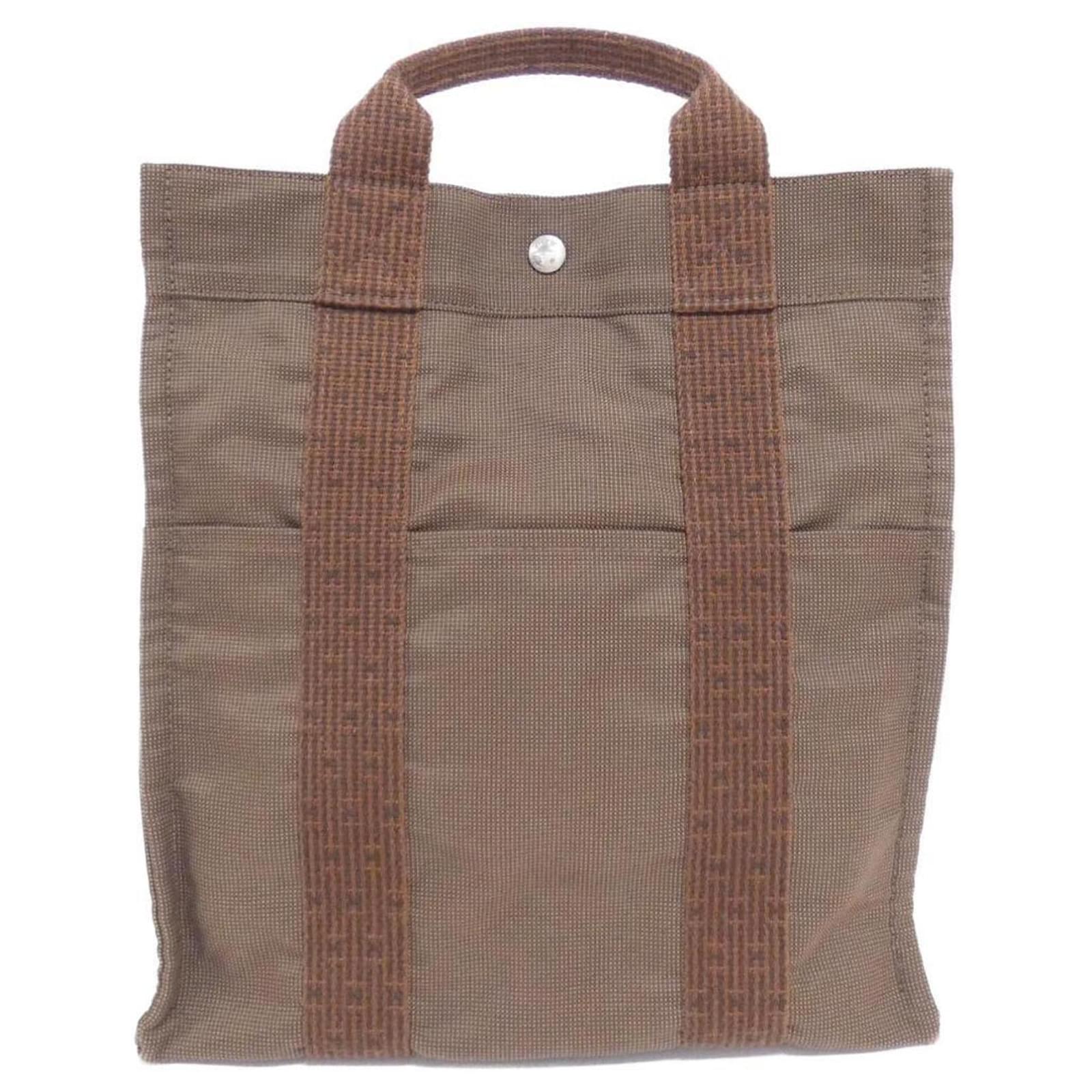 Hermès Hermes Air Line Sac Ad MM Backpack Brown Cloth ref.2004014 ...